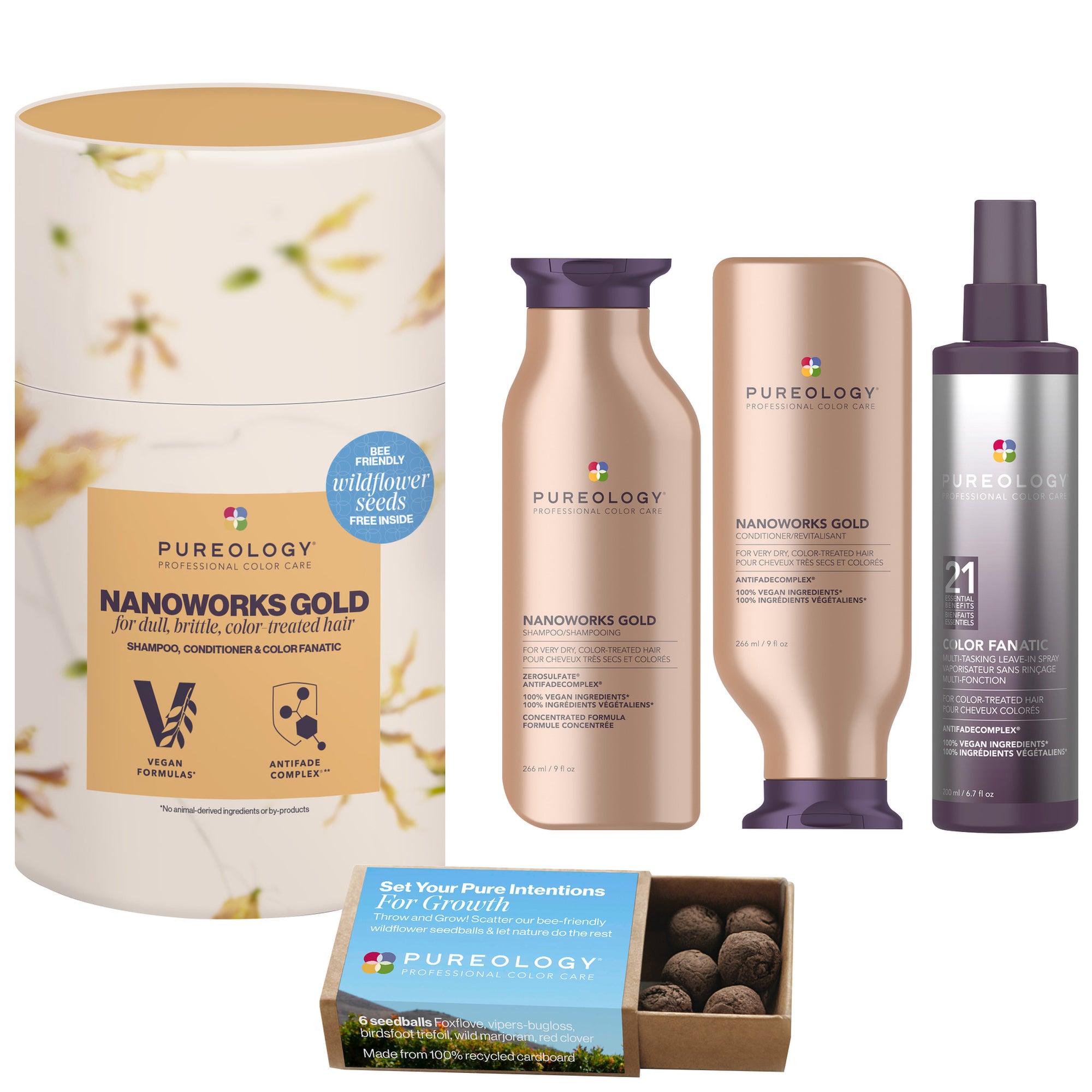 Pureology Nanoworks Gold Gift Set (Worth £77.80) | LOOKFANTASTIC