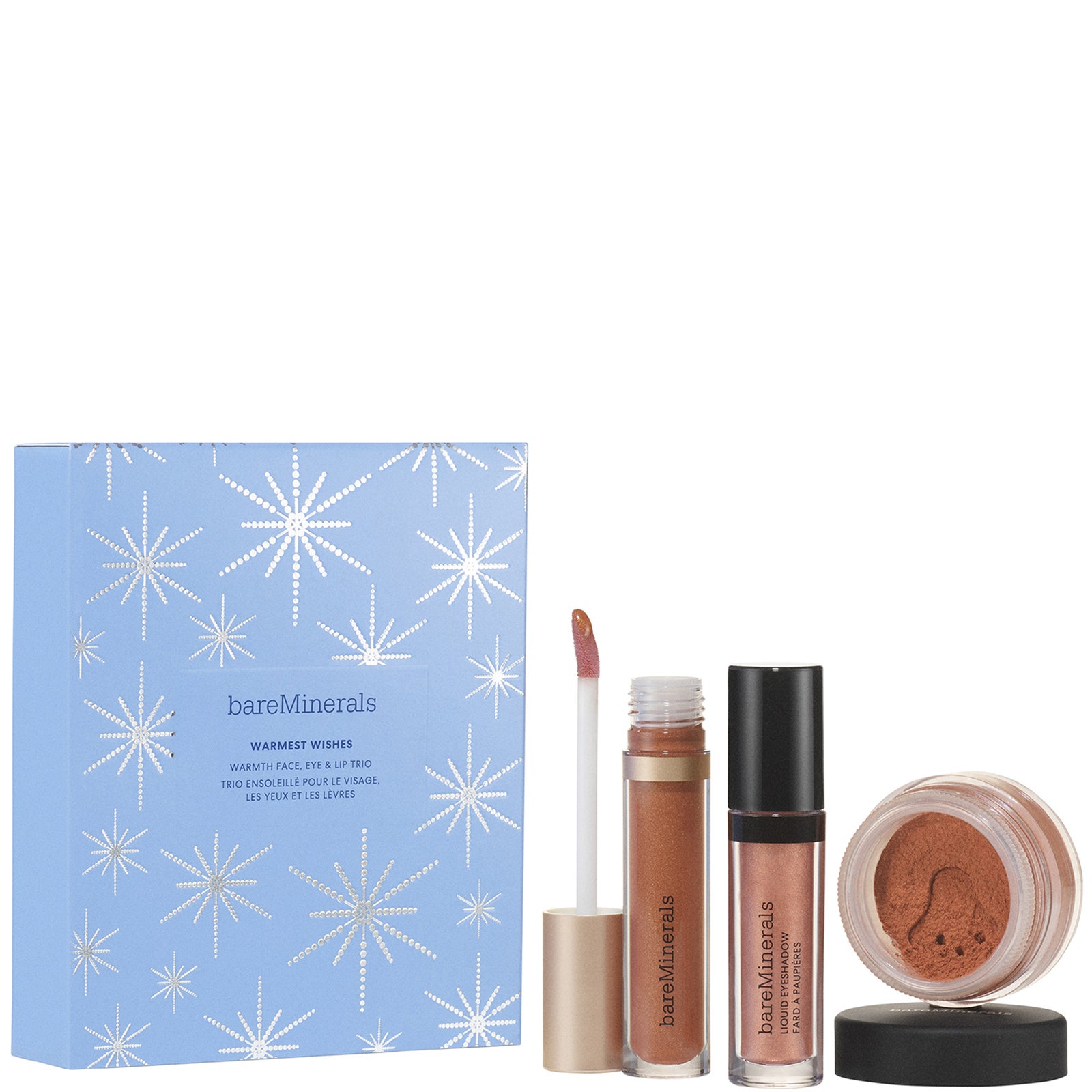 bareMinerals Warmest Wishes Warmth Face, Eye and Lip Trio (Worth £45.00 ...