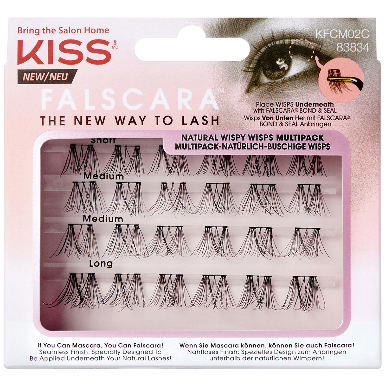 Kiss Falscara Eyelash Wisp Multi - 02-Natural Wispy | LOOKFANTASTIC