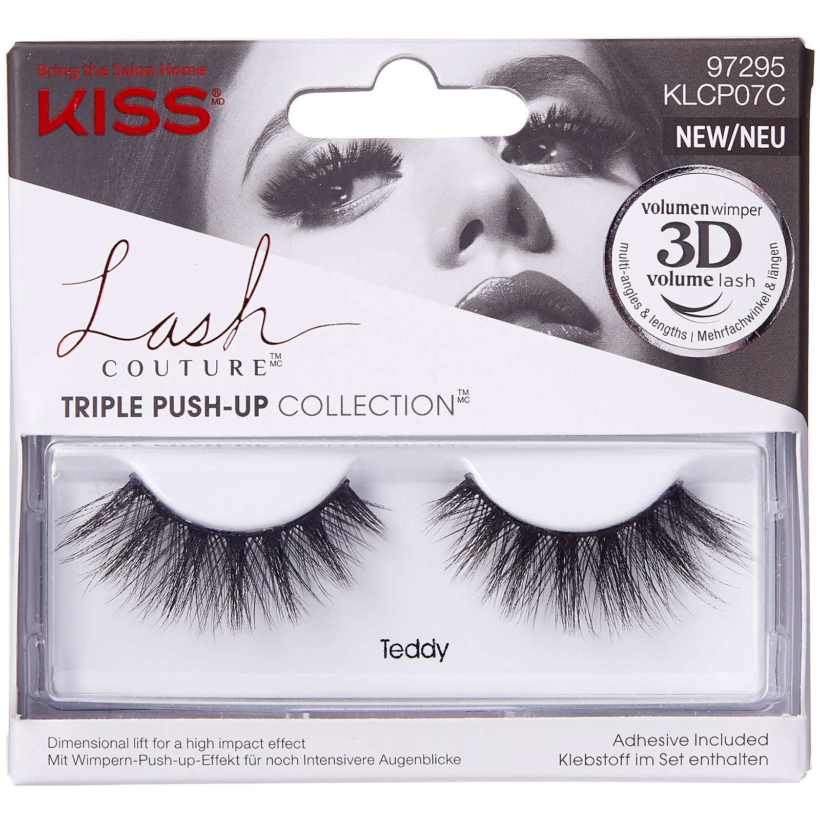Kiss Lash Couture Triple Push Up - Teddy | LOOKFANTASTIC