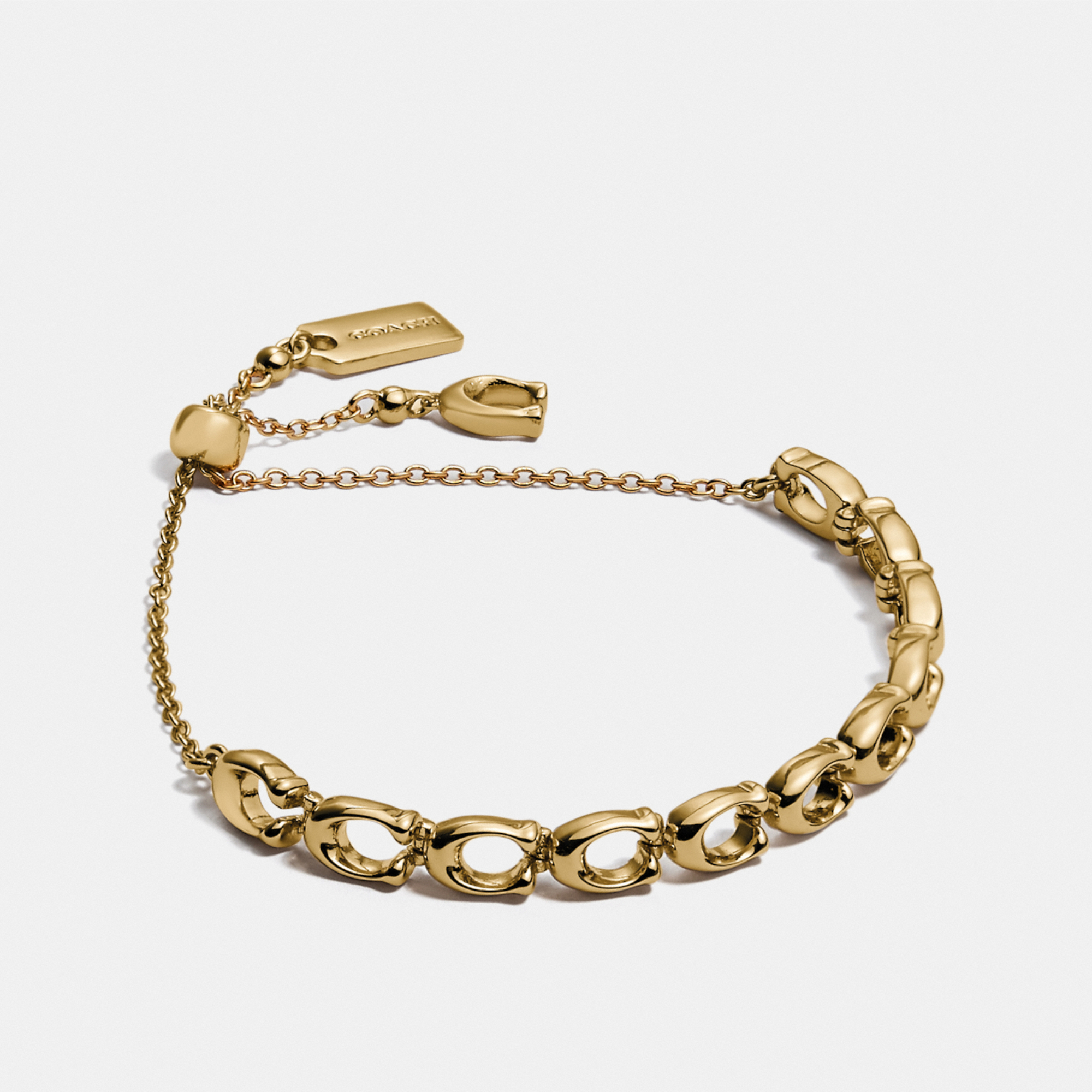 Coach C Gold-Tone Bracelet | Coggles