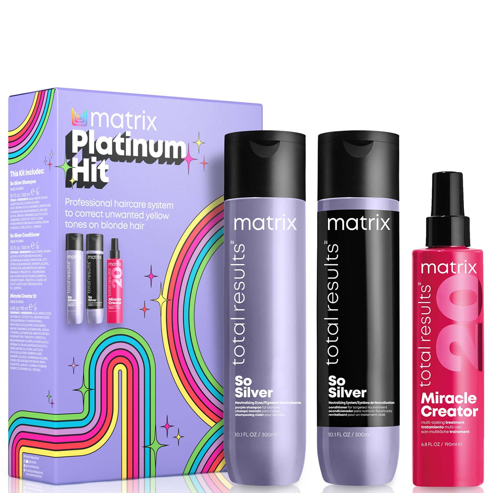 Matrix Total Results So Silver Purple Toning Trio | LOOKFANTASTIC