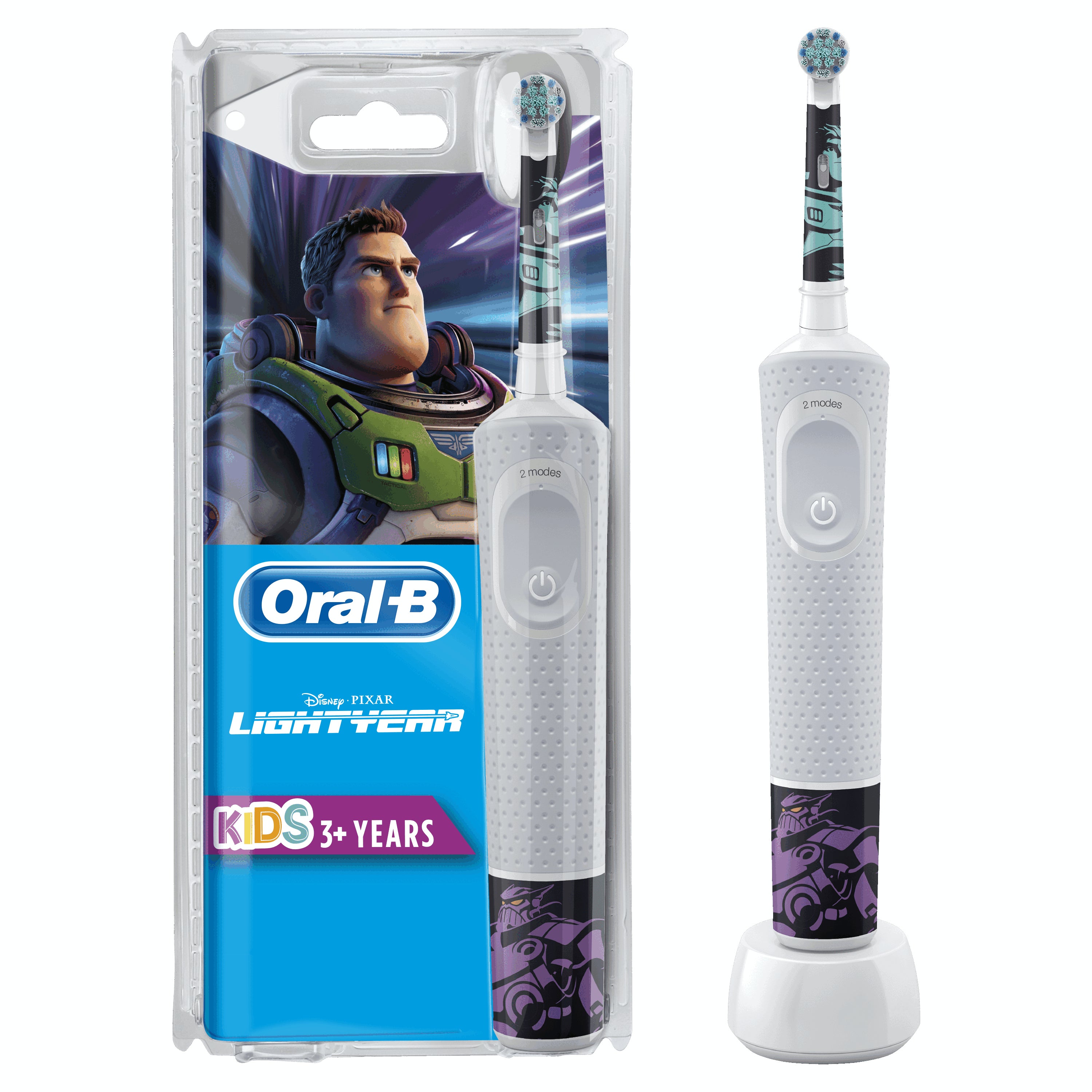 Oral B Kids Disney Lightyear Electric Toothbrush Designed By Braun, For ...