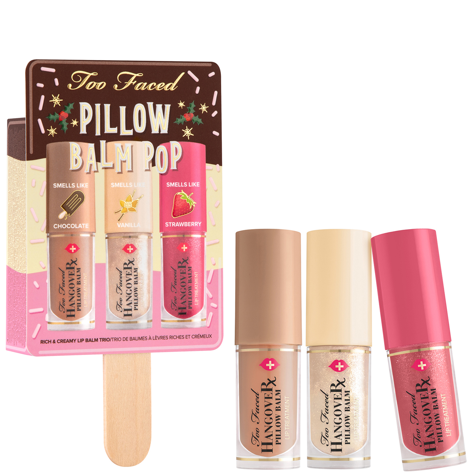 Too Faced Limited Edition Hangover Pillow Balm Pop Rich and Creamy Lip ...