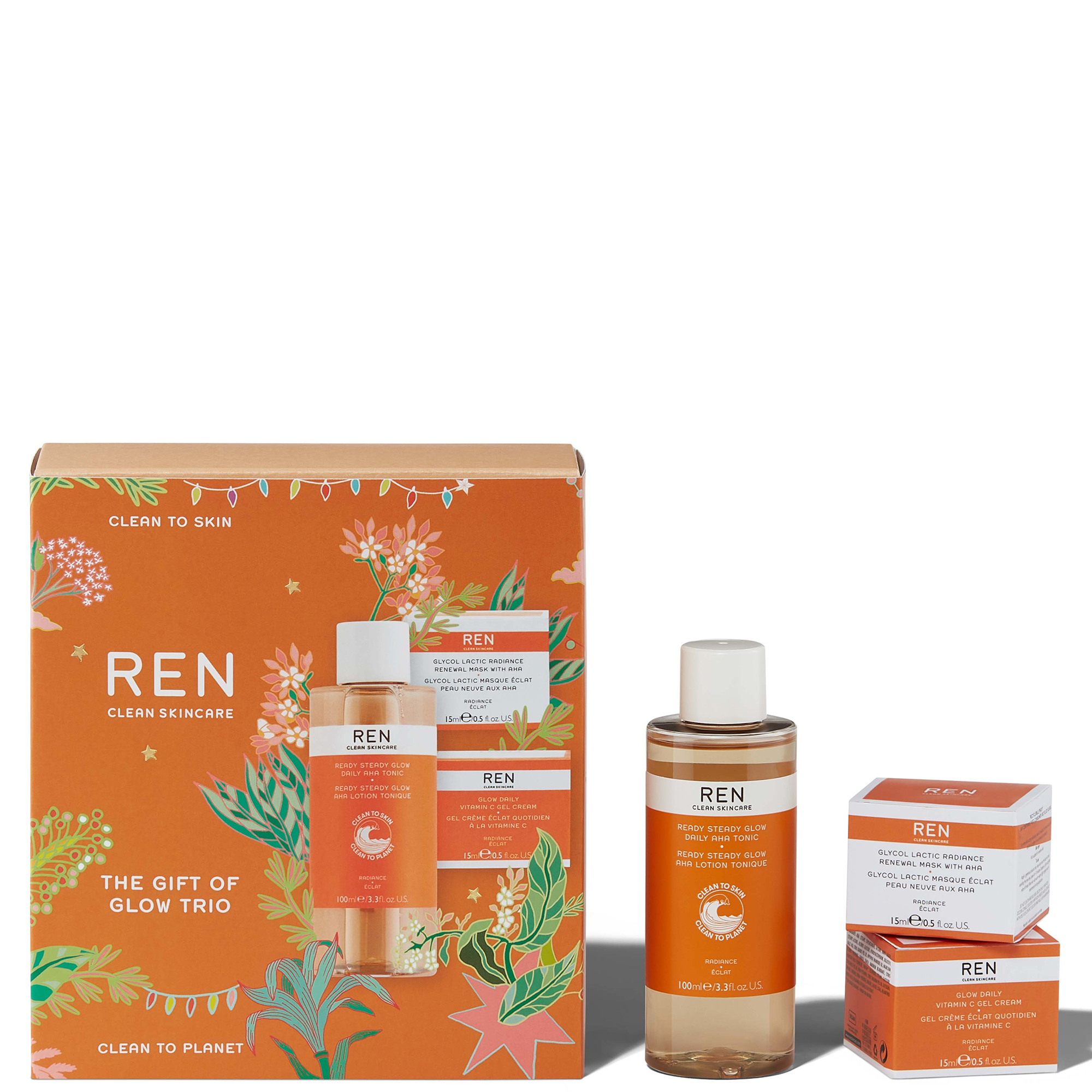 REN Clean Skincare The Gift of Glow Trio | Cult Beauty