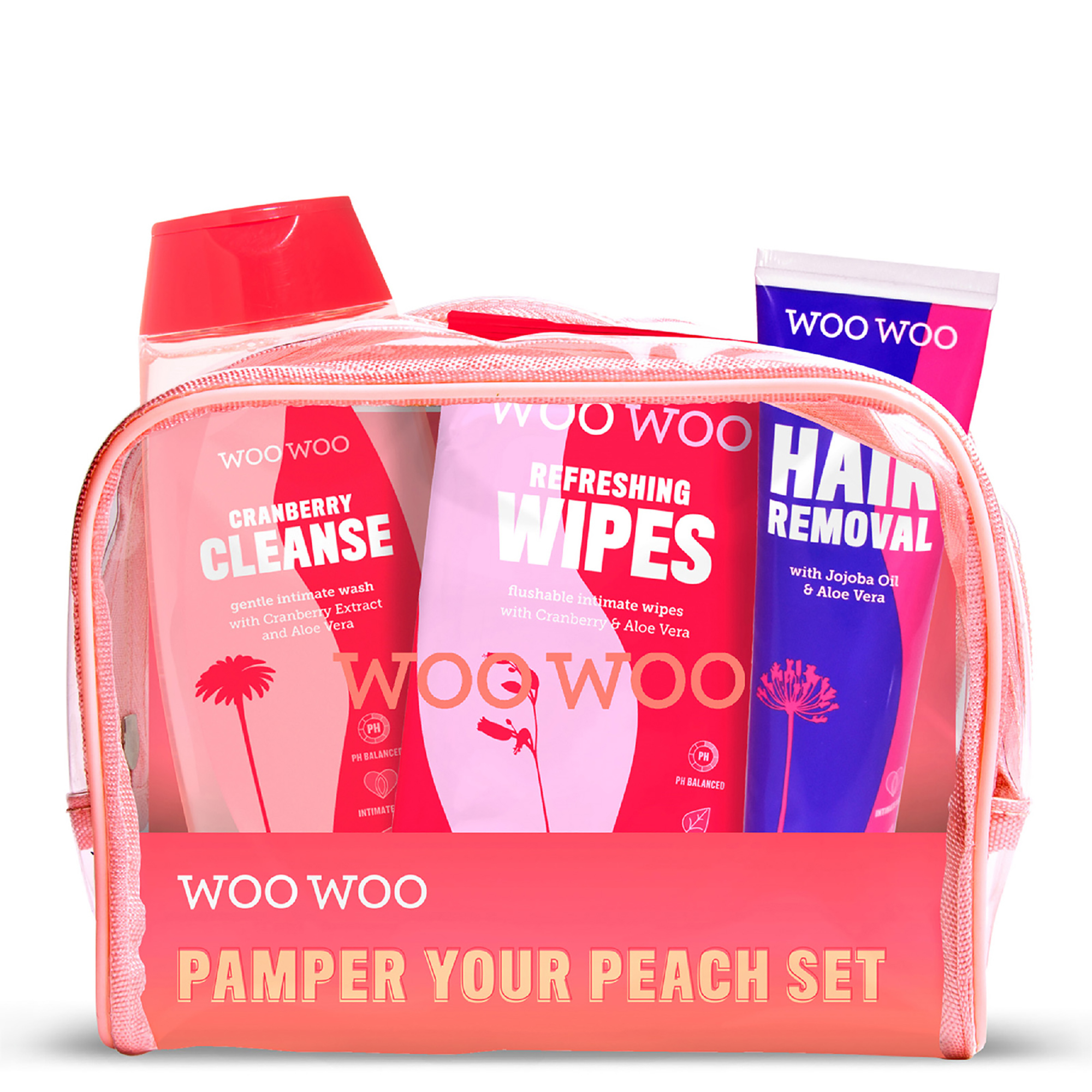 WooWoo Pamper Your Peach Gift Set | LOOKFANTASTIC