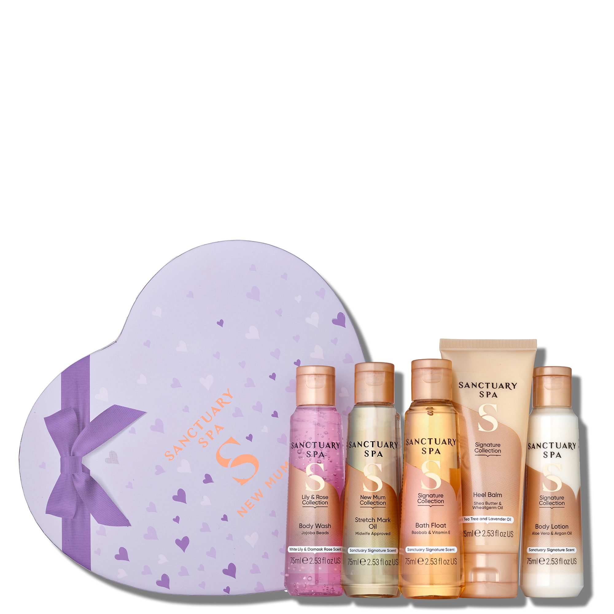 Sanctuary Spa New Mum to Be Heart Box Gift Set | LOOKFANTASTIC