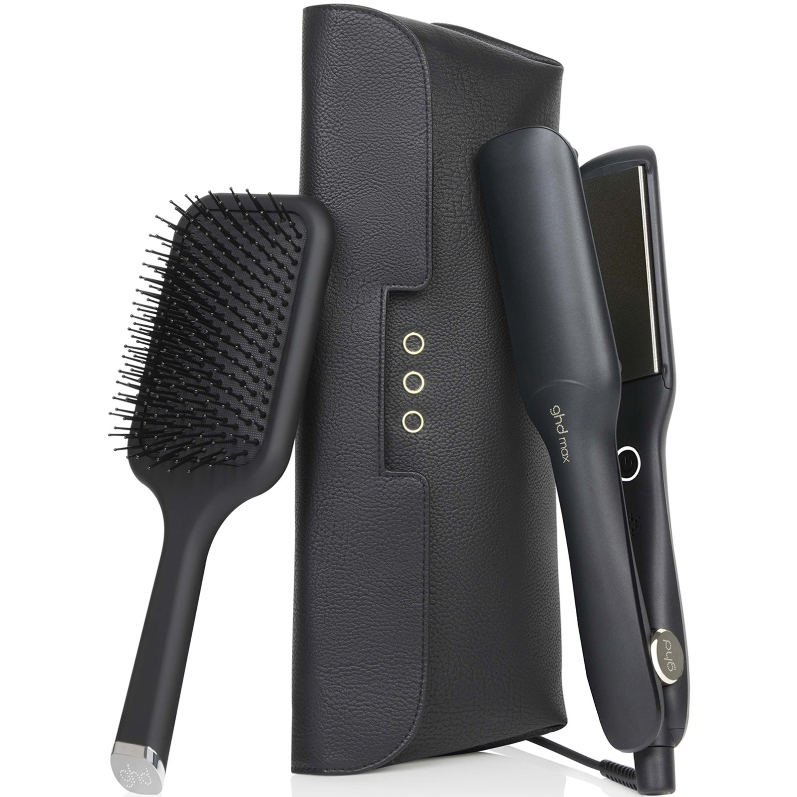 ghd Max Styler - 2" Wide Plate Flat Iron Gift Set With Paddle Brush and ...