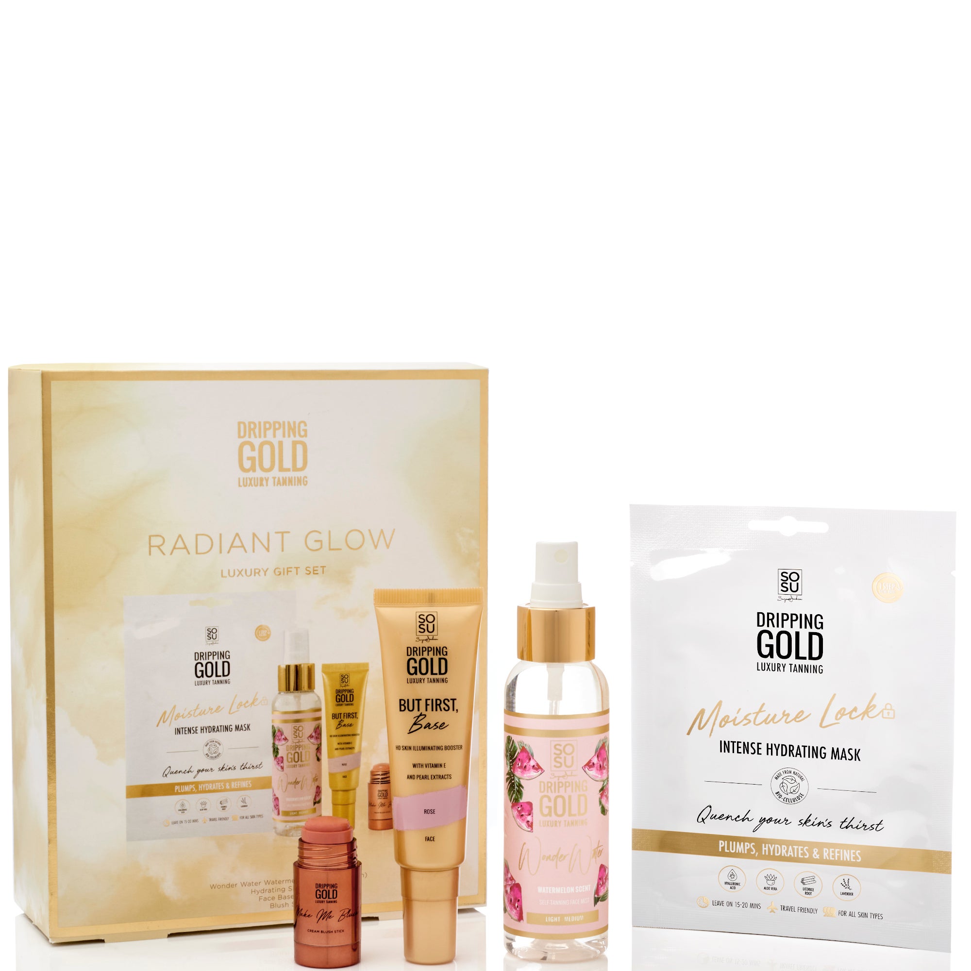 Dripping Gold Xmas Radiant Glow Gift Set | LOOKFANTASTIC