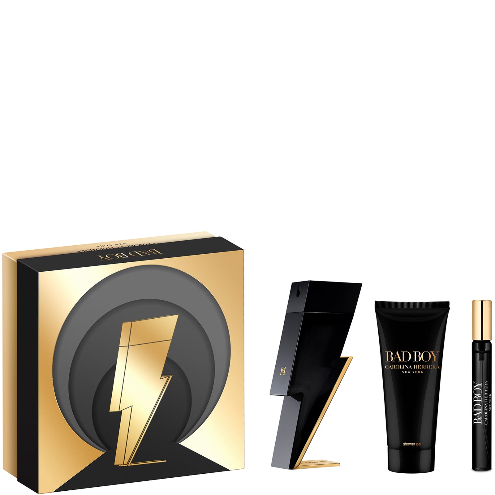 Carolina Herrera Bad Boy 100ml Eau De Toilette Coffret | LOOKFANTASTIC