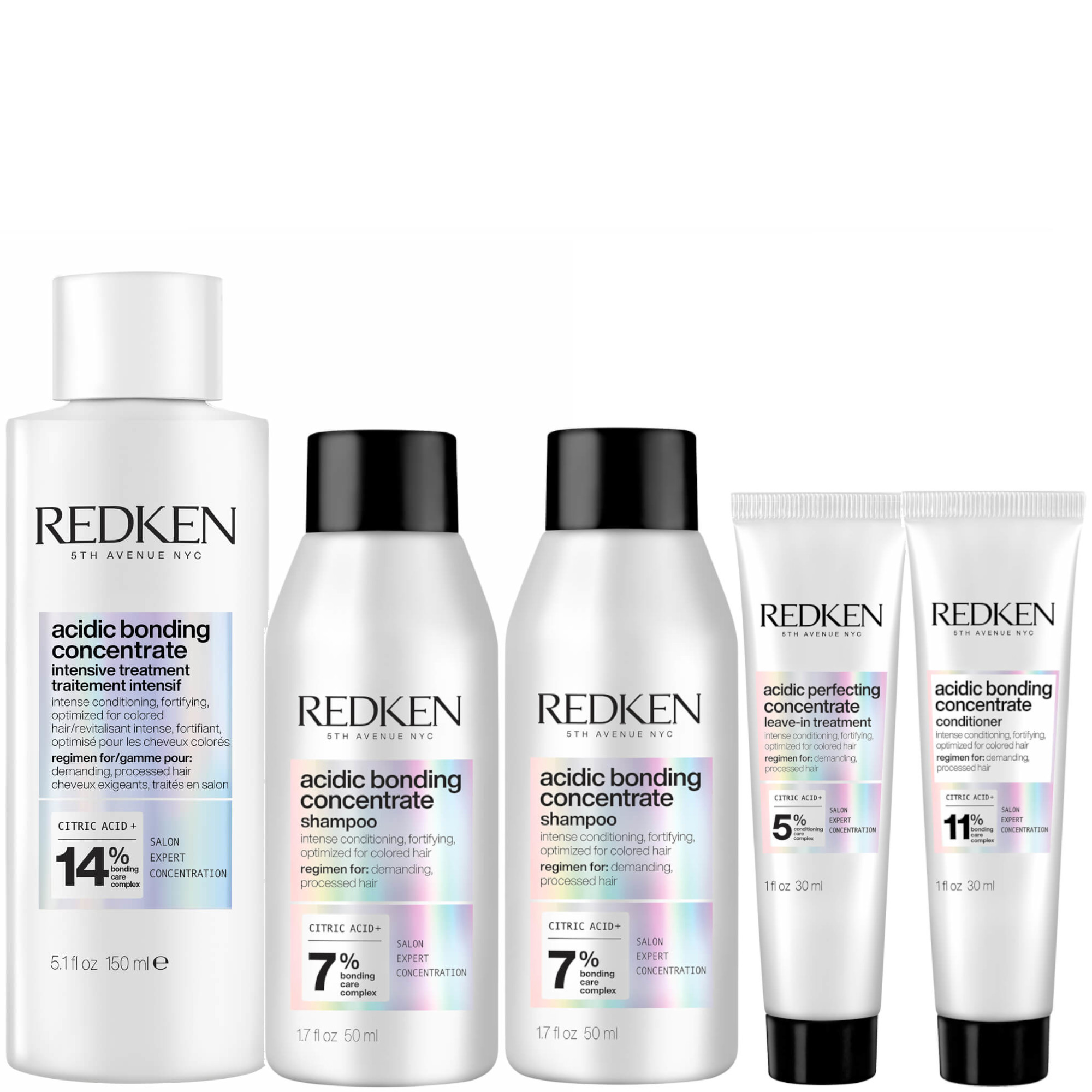Redken Acidic Bonding Concentrate Pre-Treatment Travel Size Bundle ...