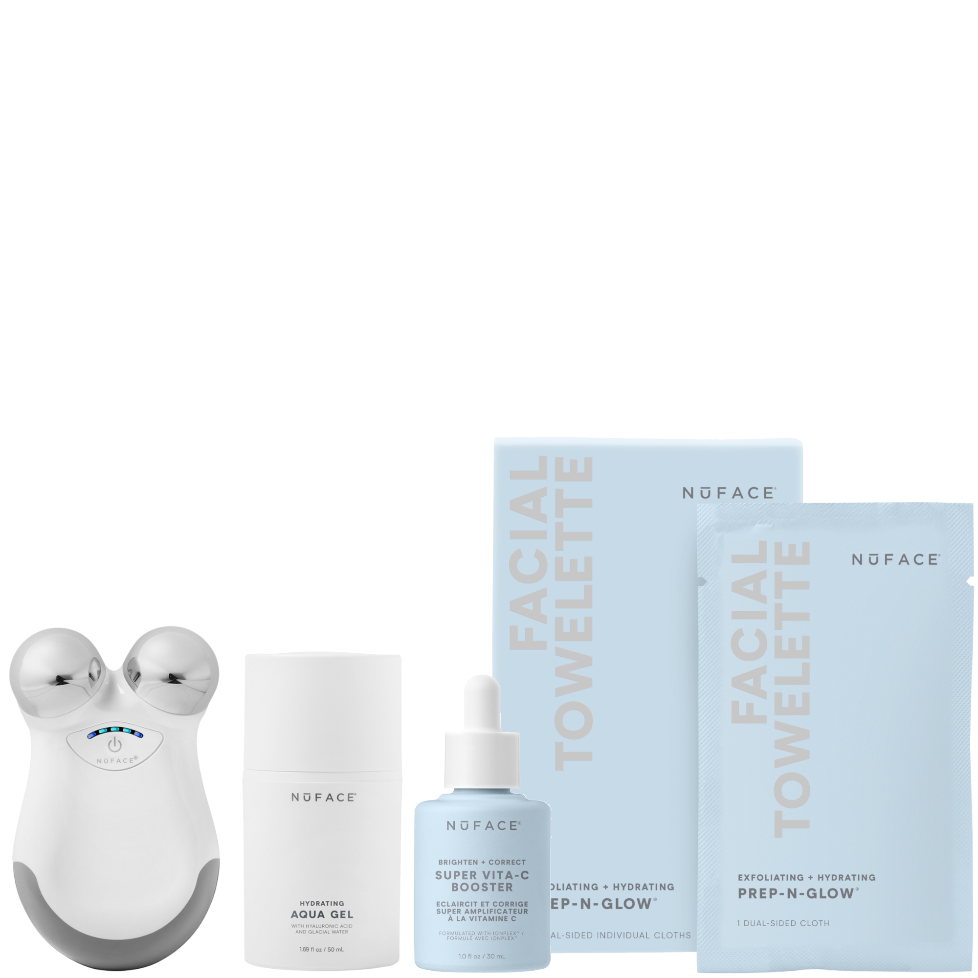 NuFACE Classic Mini White Bundle | LOOKFANTASTIC
