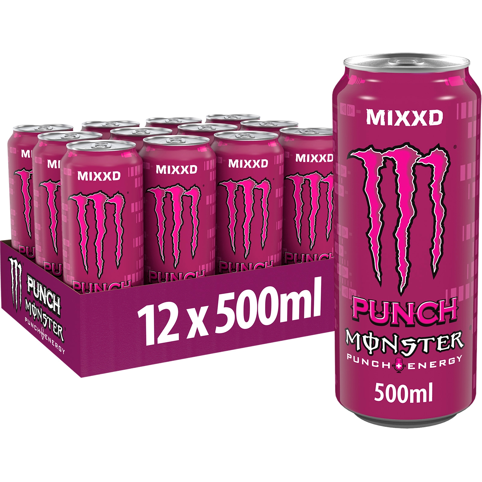 Monster Energy Drink Punch Mixxd 500ml x 12 | Your Coca-Cola UK