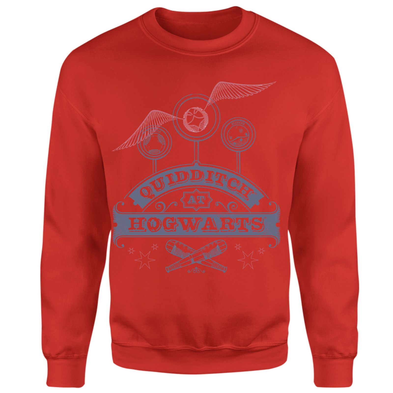 Harry Potter Quidditch At Hogwarts Sweatshirt - Red - S