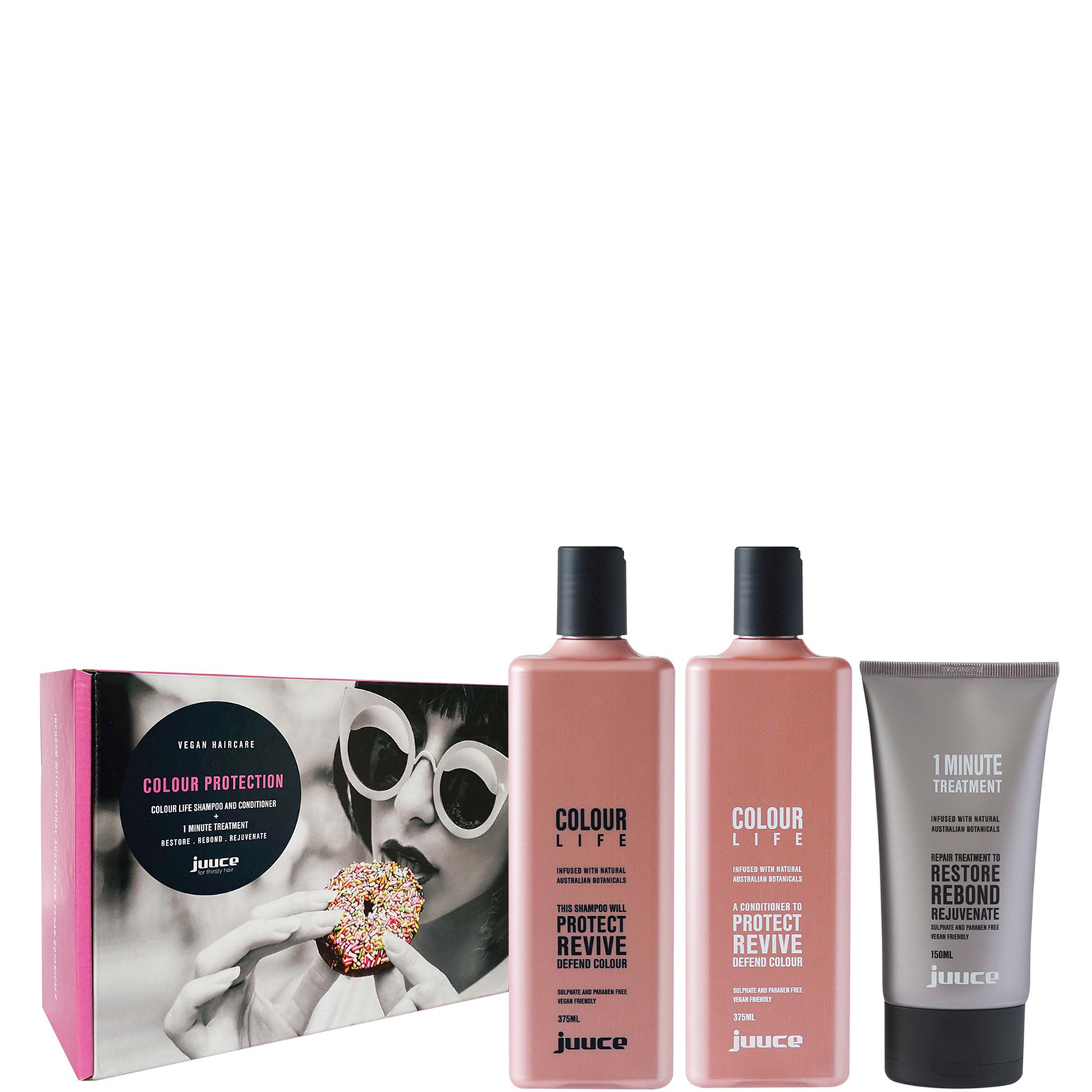 Juuce Vegan Colour Life Trio Pack | LOOKFANTASTIC