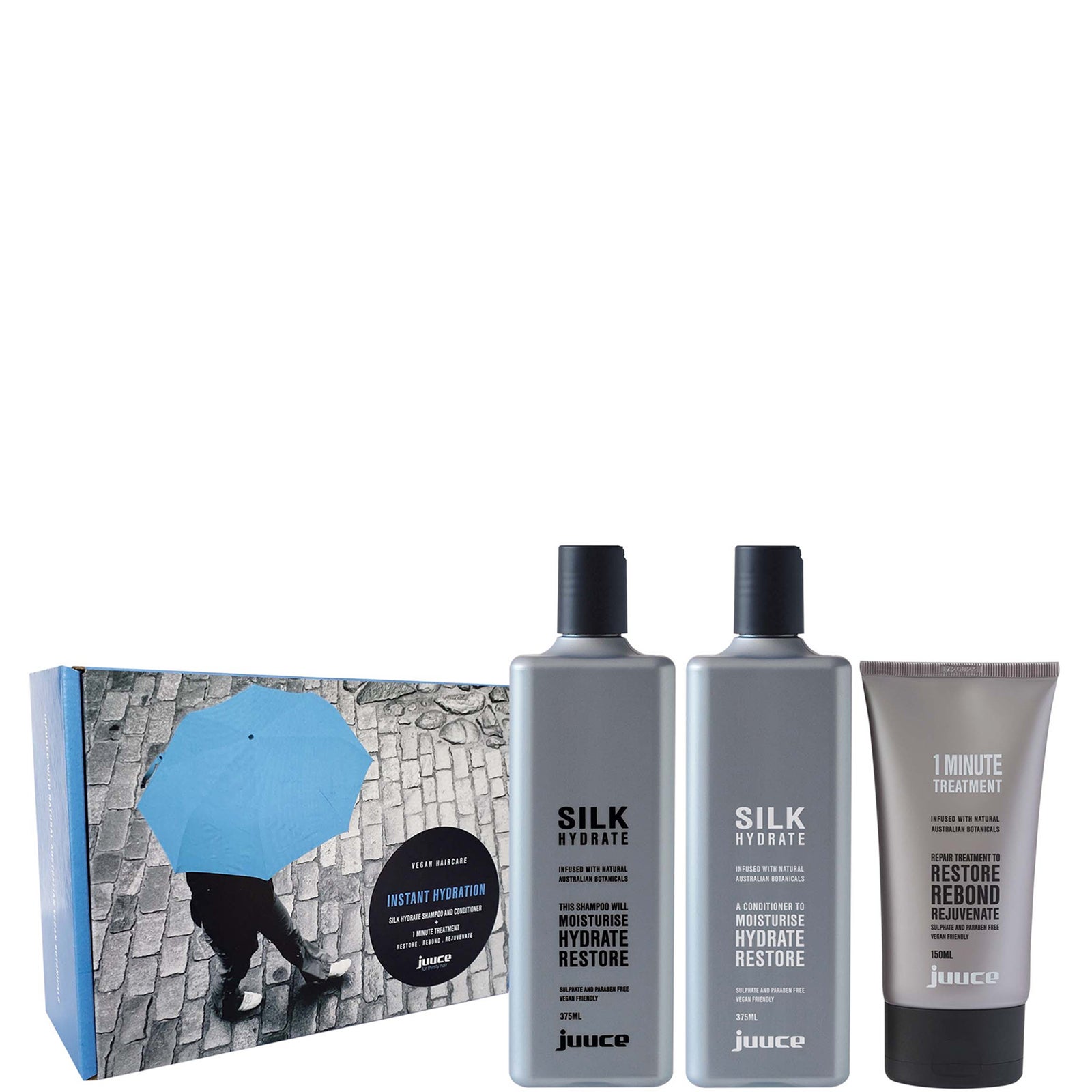 Juuce Vegan Silk Hydrate Trio Pack | LOOKFANTASTIC