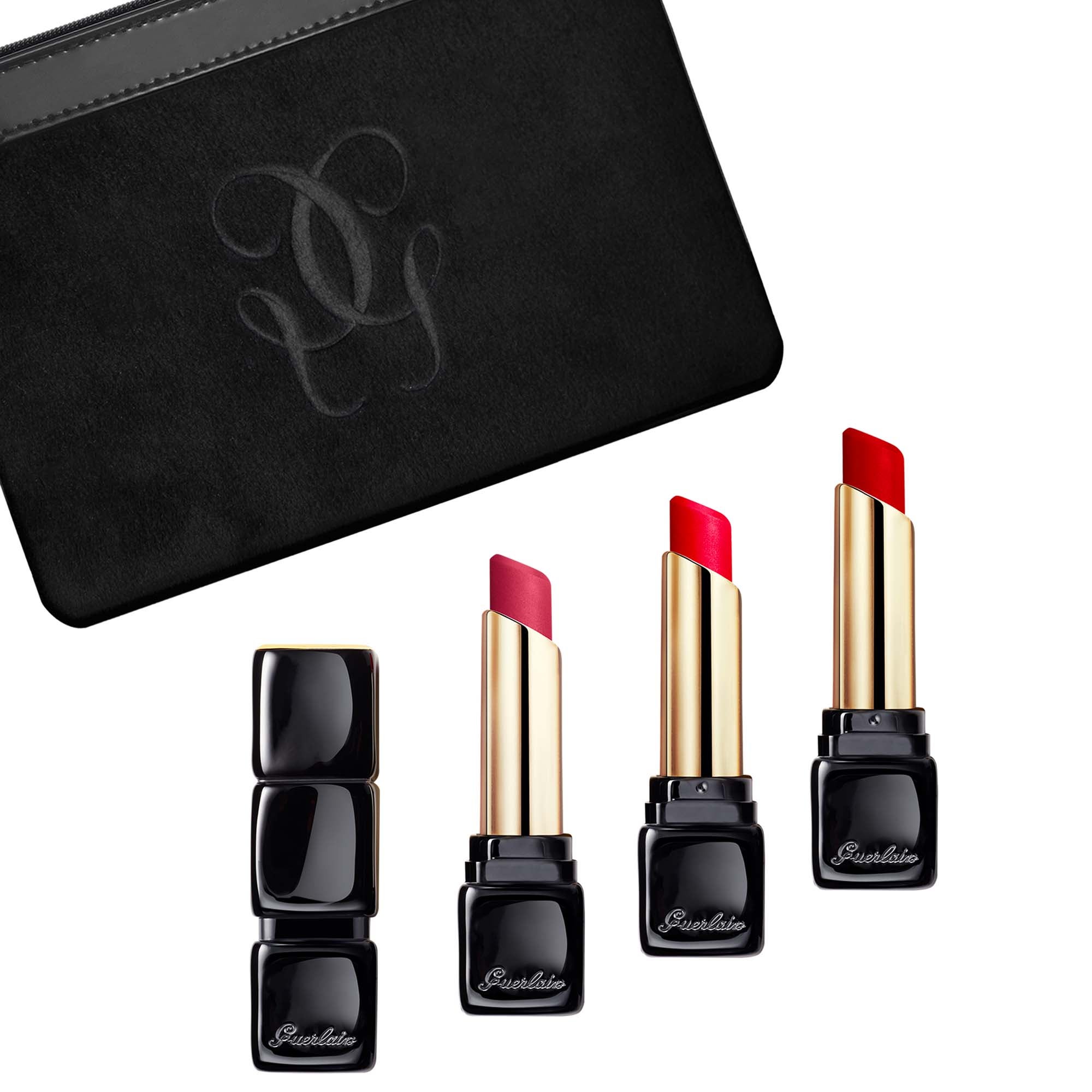 GUERLAIN Kisskiss Tender Matte Luminous Matte Lipsticks Trio Set | Cult ...