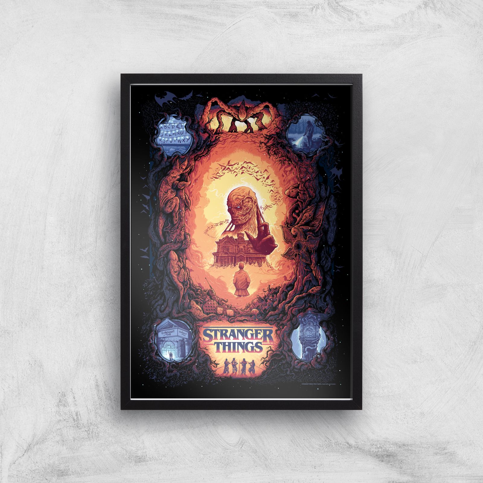 Stranger Things x Alex Hovey Vecna Illustration Giclee Art Print - A4 ...