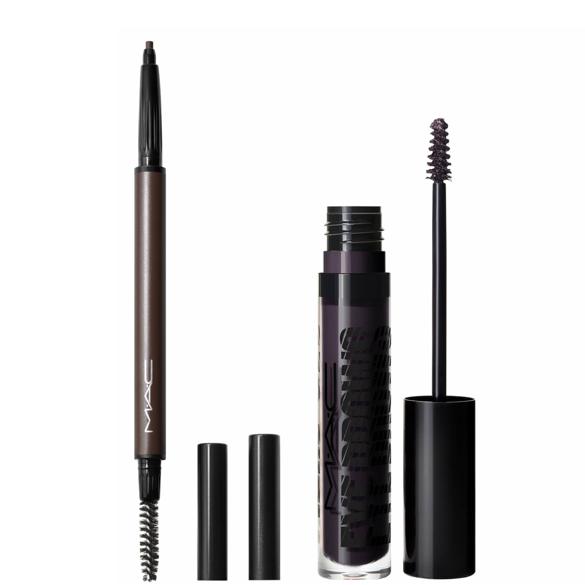 MAC Eyebrow Moment bundle - Genuine Aubergine | LOOKFANTASTIC
