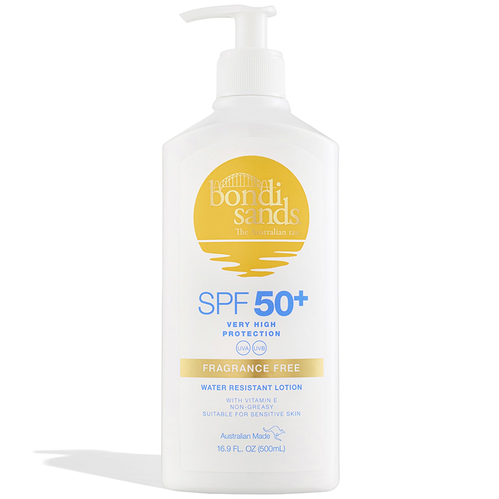 Bondi Sands SPF 50+ Fragrance Free Sunscreen Lotion Pump Pack 500ml ...