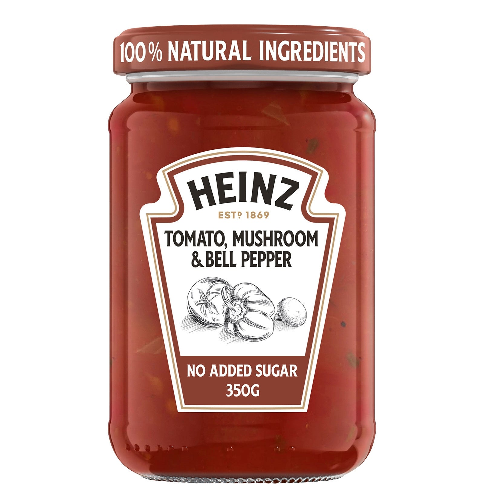 Heinz Tomato, Mushroom & Bell Pepper Pasta Sauce 350g | Heinz To Home