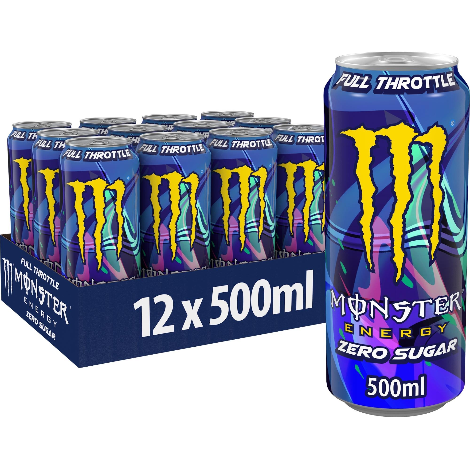 Monster Energy Drink Full Throttle Zero Sugar 12 x 500ml | Your Coca ...