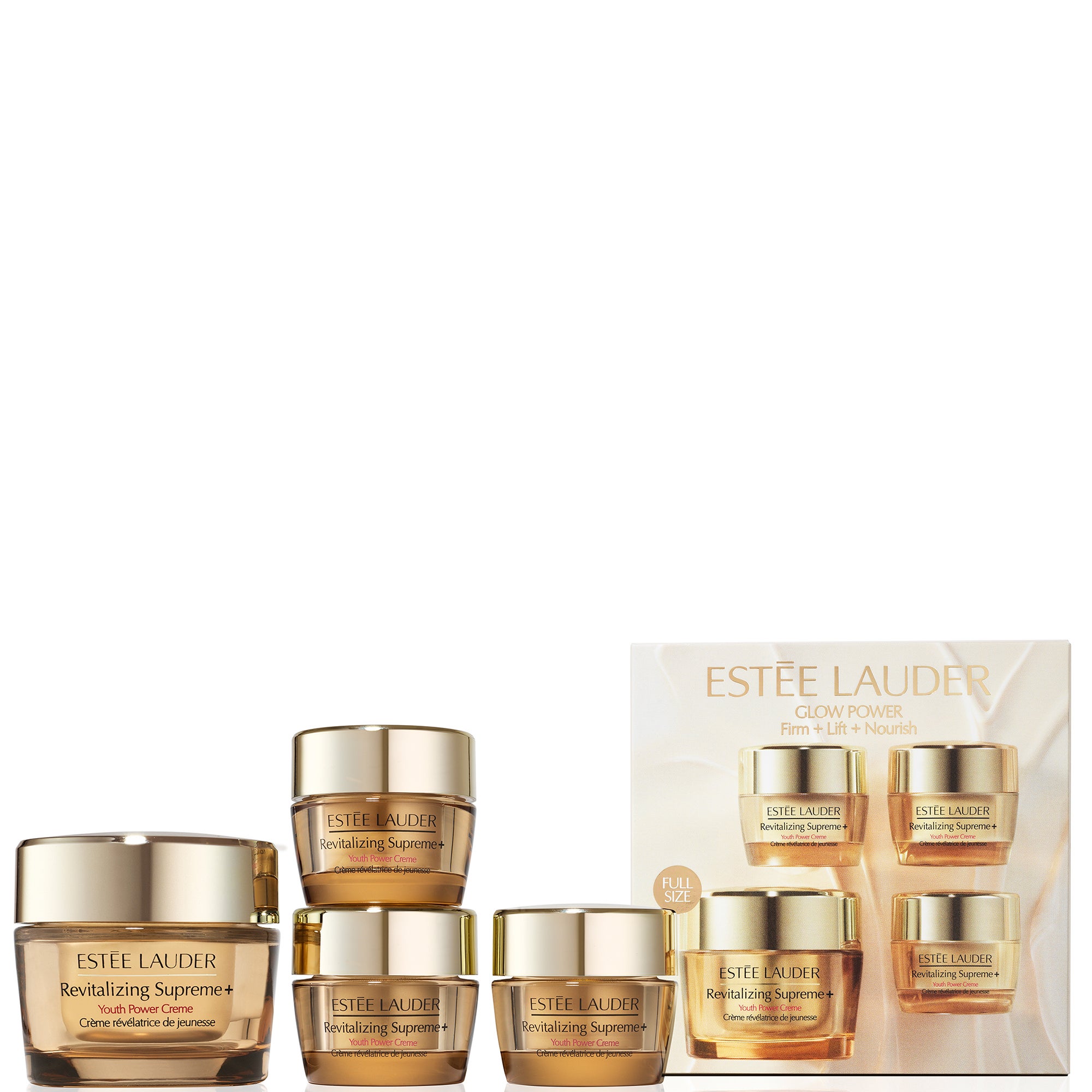 Estée Lauder Glow Power Repair, Lift and Nourish Revitalizing Supreme+ 4 Piece Skincare Gift Set ...