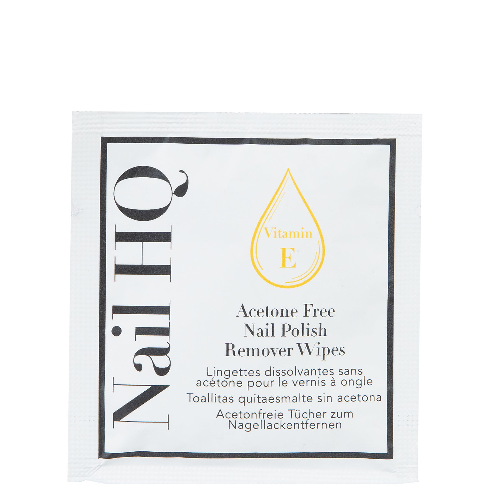 Nail HQ Acetone Free Polish Remover Wipes - Pack of 10 | LOOKFANTASTIC