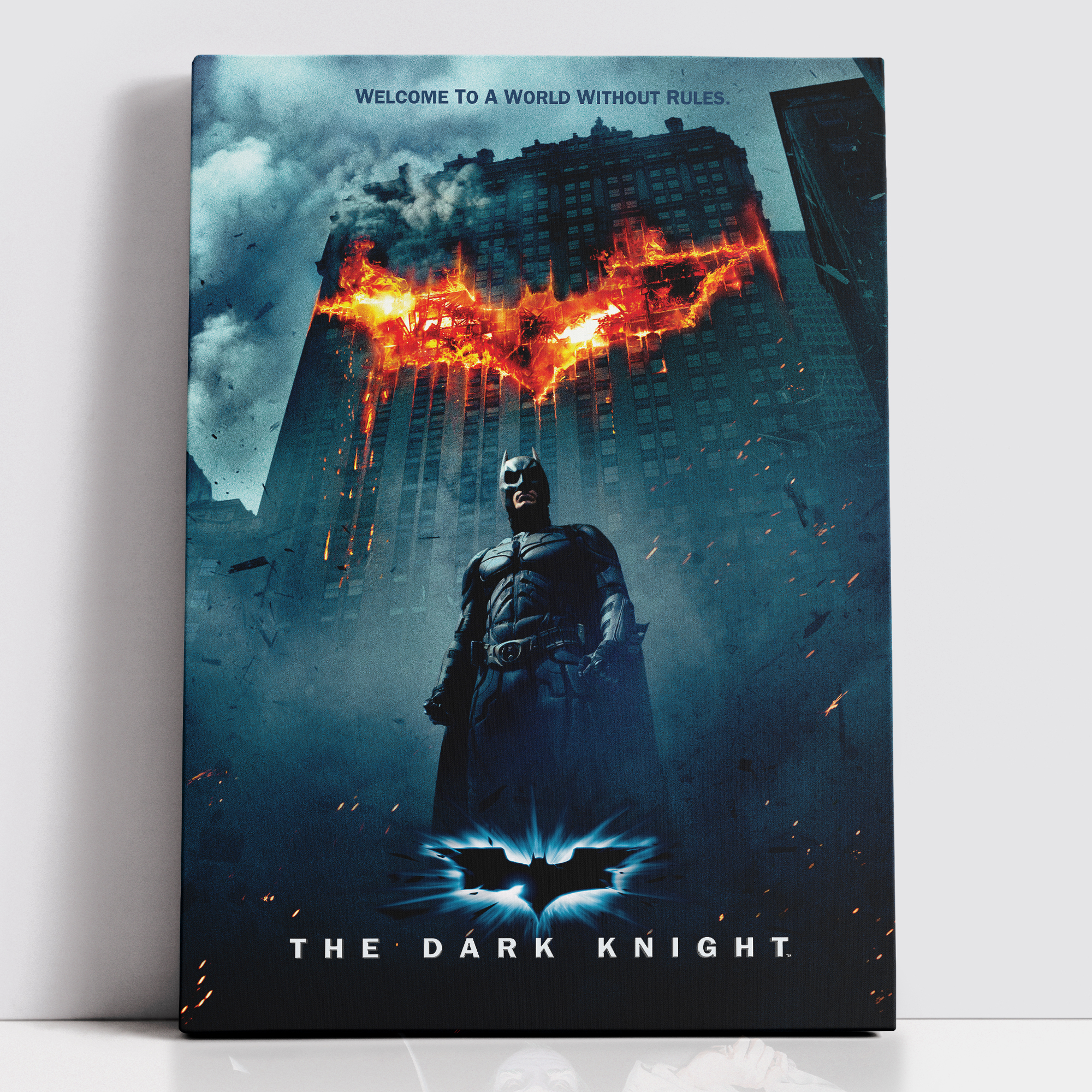 Decorsome x Batman The Dark Knight Poster Rectangular Canvas - 12x18 inch