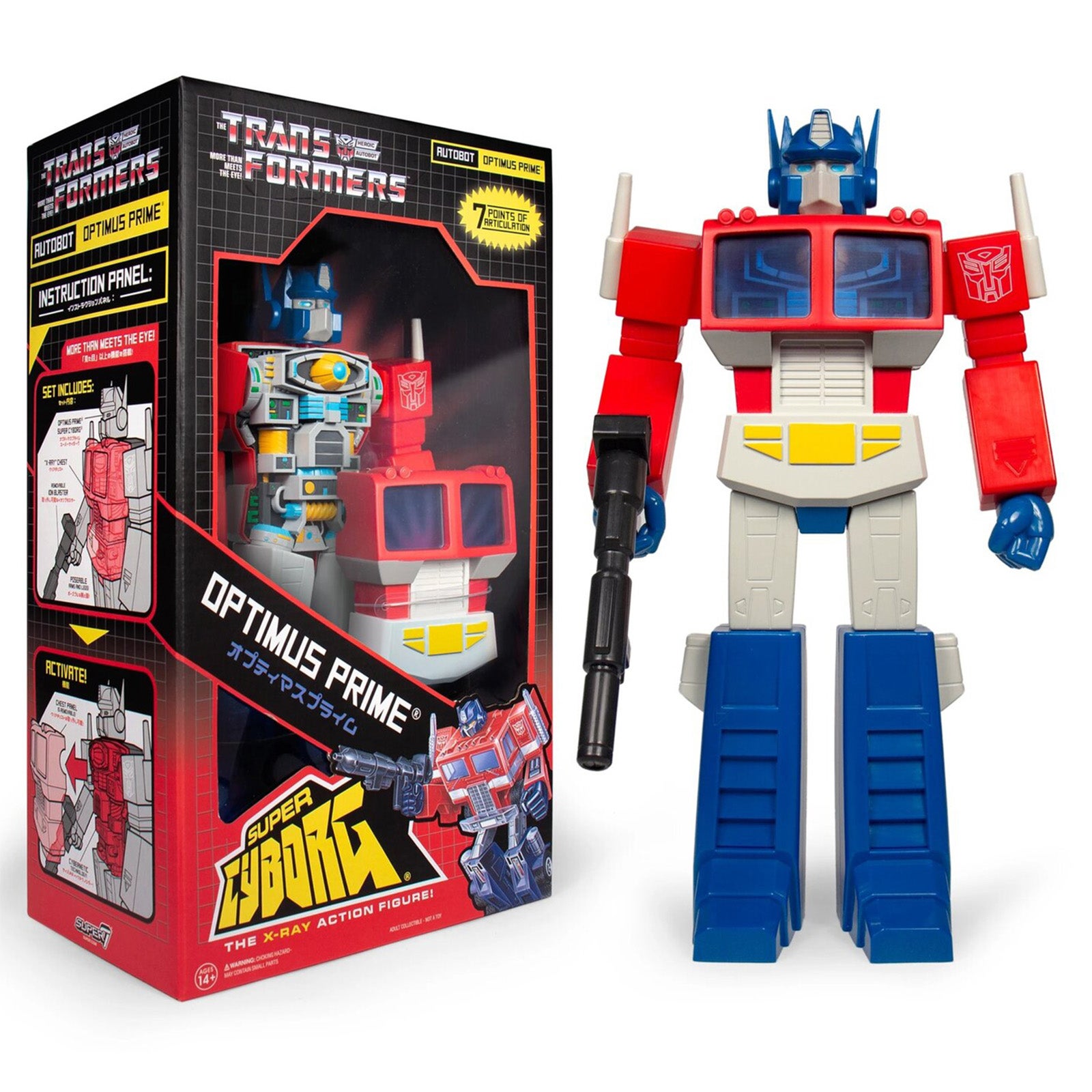 Super7 Transformers Super Cyborg - Optimus Prime G1 | Zavvi UK