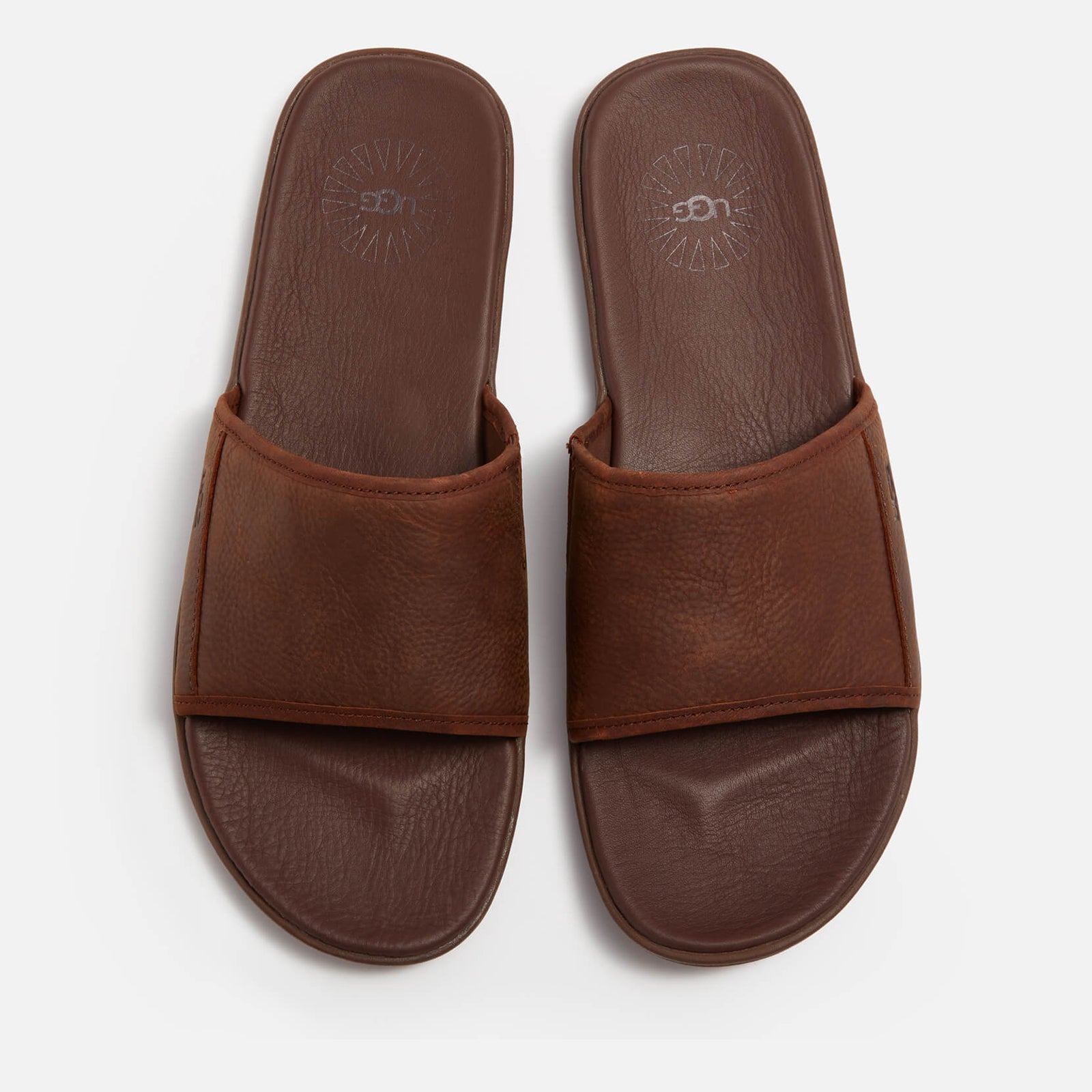 UGG Men's Seaside Leather Slides - UK 7 | Allsole