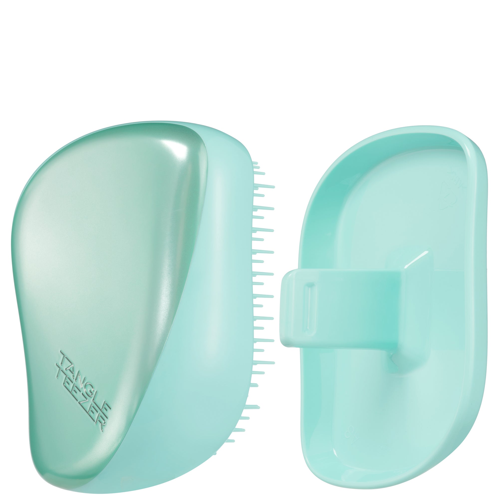 Tangle Teezer Compact Styler Brush Teal/Matte Chrome | LOOKFANTASTIC