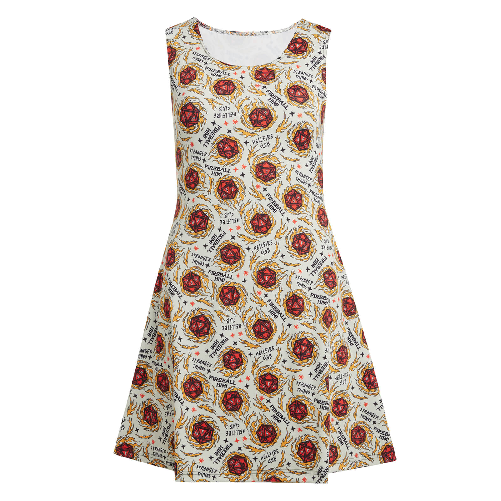 Supasuta x Stranger Things Fireball Him Skater Dress - XS