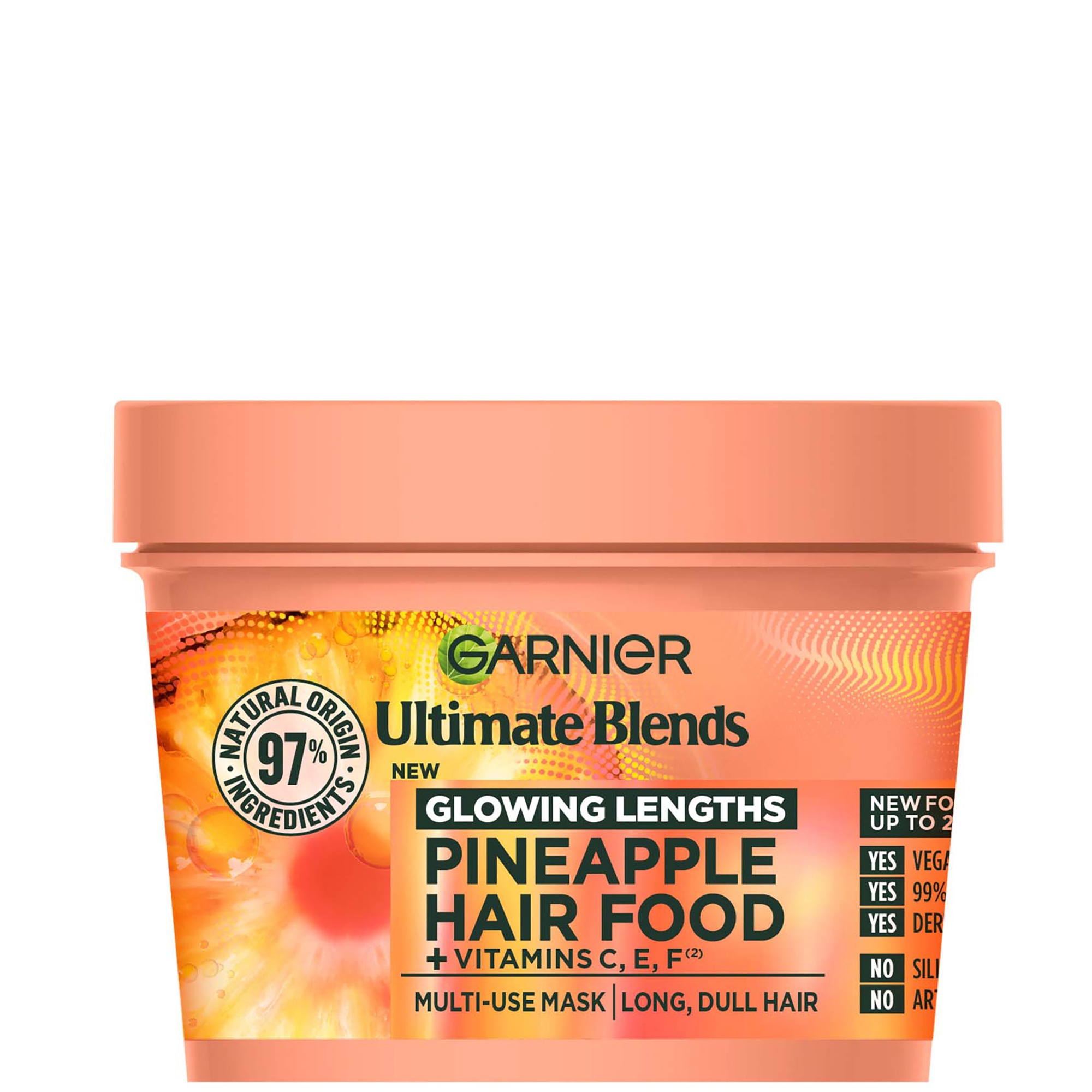 Garnier Ultimate Blends Glowing Lengths Ananas und Amla Hair Food 3-in ...
