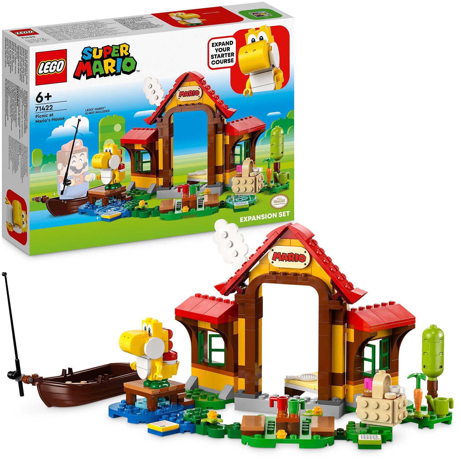 LEGO Super Mario Picnic at Mario's House Expansion Set 71422 | Zavvi UK