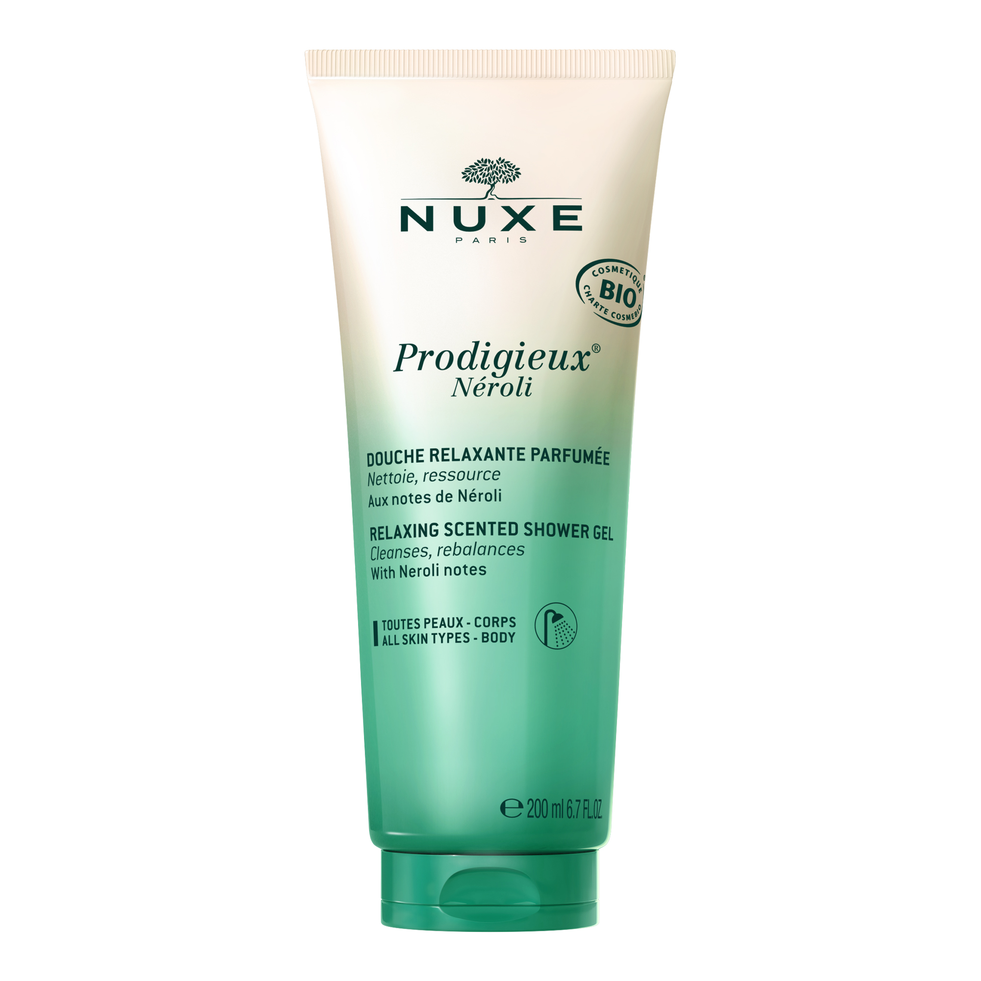 NUXE Prodigieux® Néroli - Relaxing Scented Shower Gel 200ml | LOOKFANTASTIC