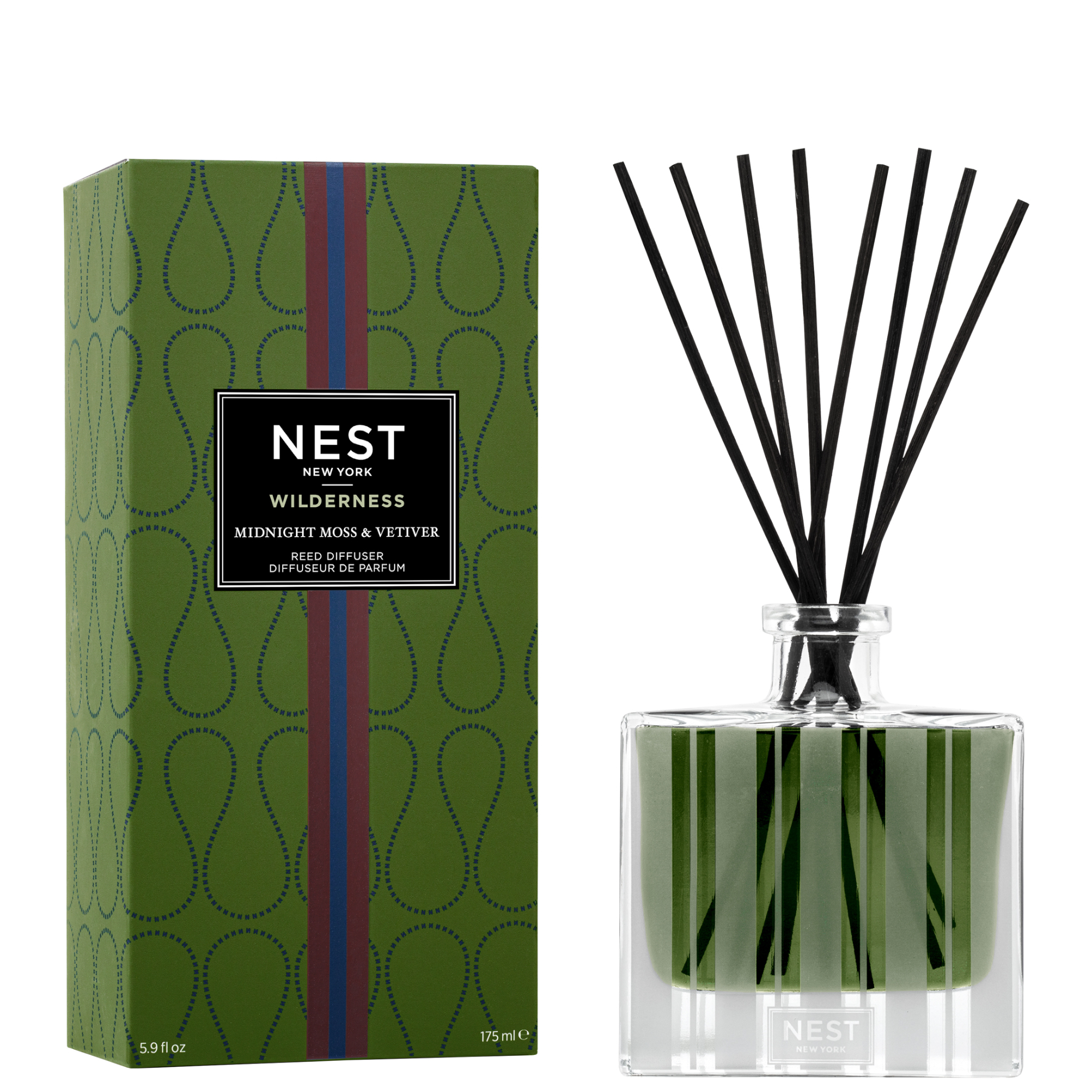 NEST New York Midnight Moss and Vetiver Reed Diffuser 175ml | Cult Beauty