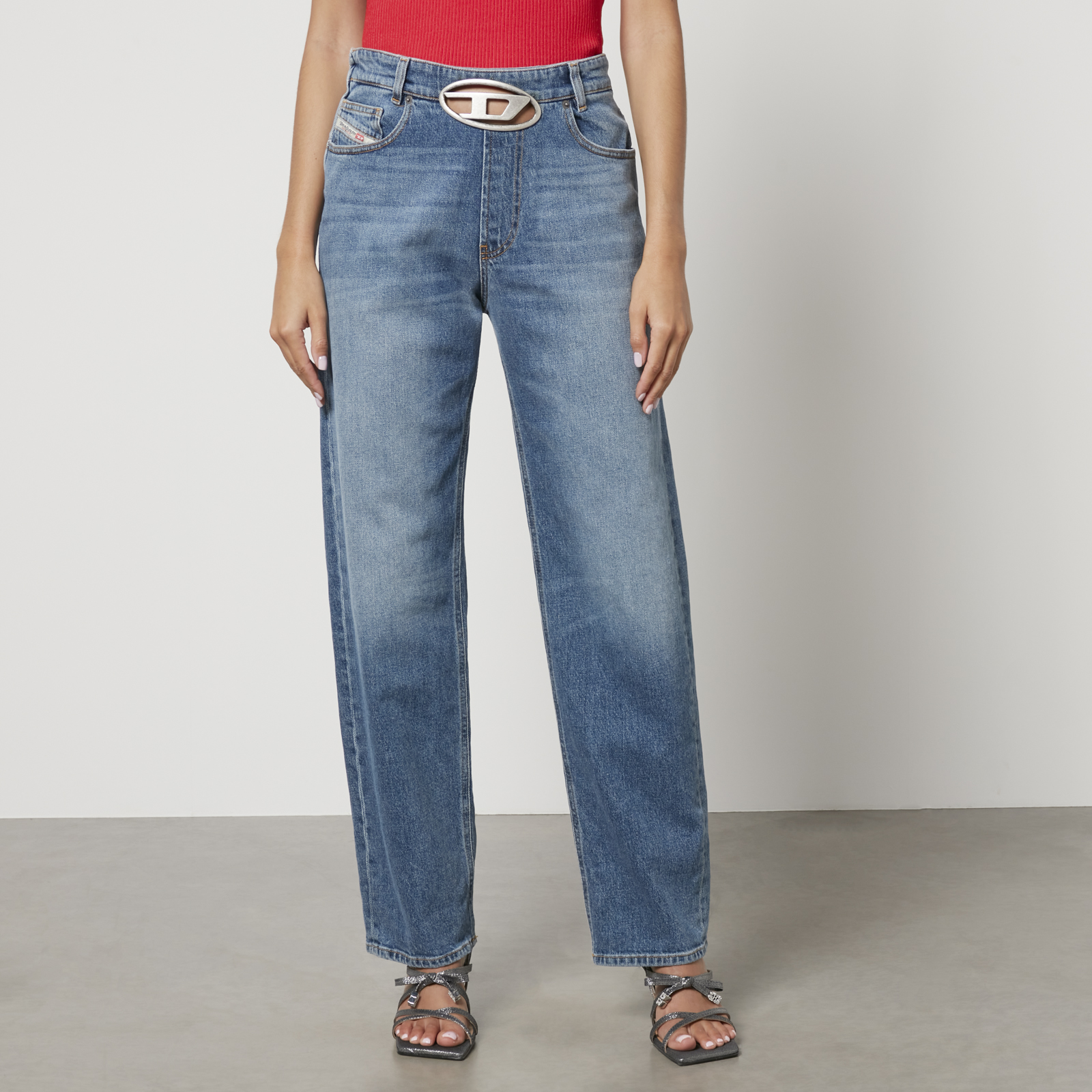 Diesel D-Ark-Fsc Denim Straight-Leg Jeans - W27 | Coggles