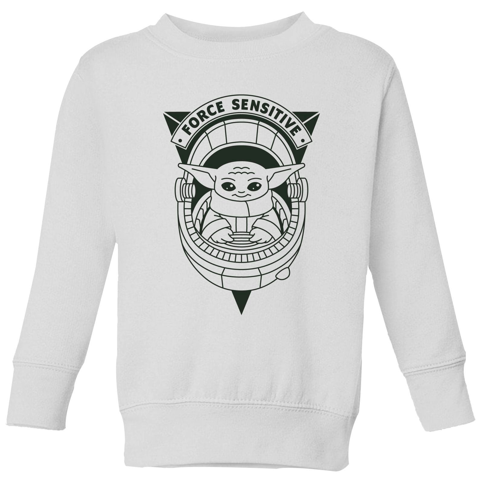 Star Wars The Mandalorian Force Sensitive Kids' Sweatshirt - White - 3 ...