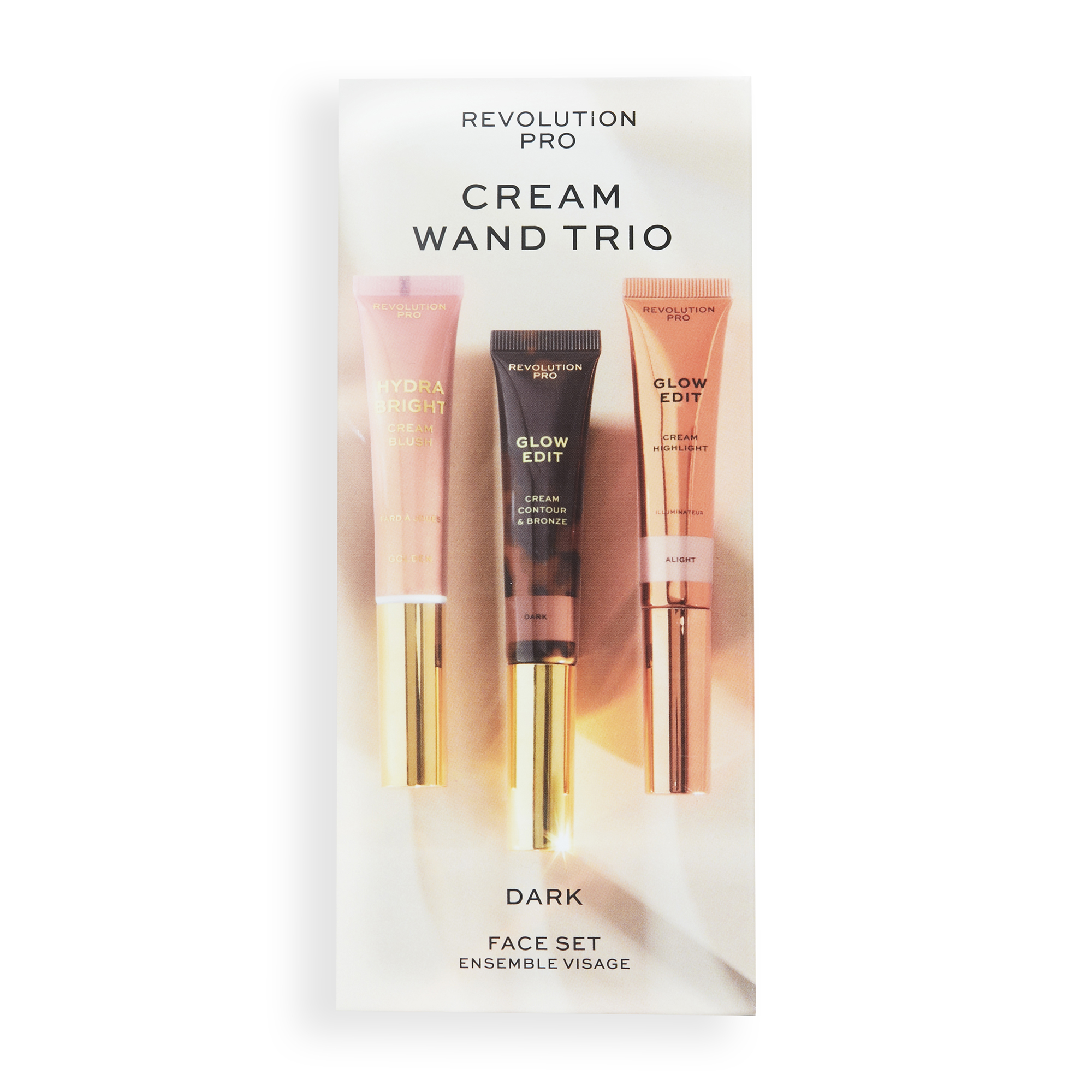 Revolution Pro Cream Face Wand Trio - Dark | LOOKFANTASTIC