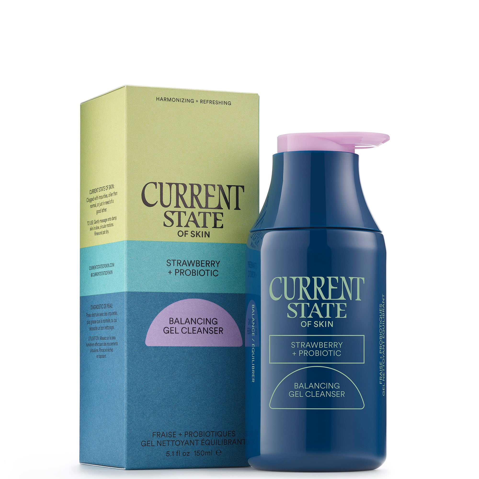 Current State Strawberry and Probiotic Balancing Gel Cleanser 150ml ...