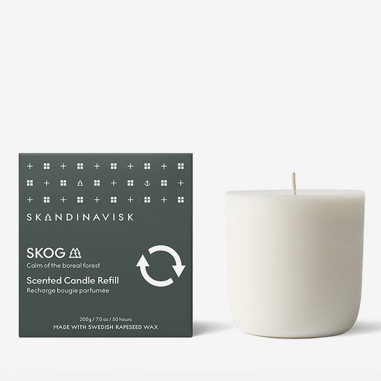 SKANDINAVISK Scented Candle Refill - Skog - 200g | Coggles