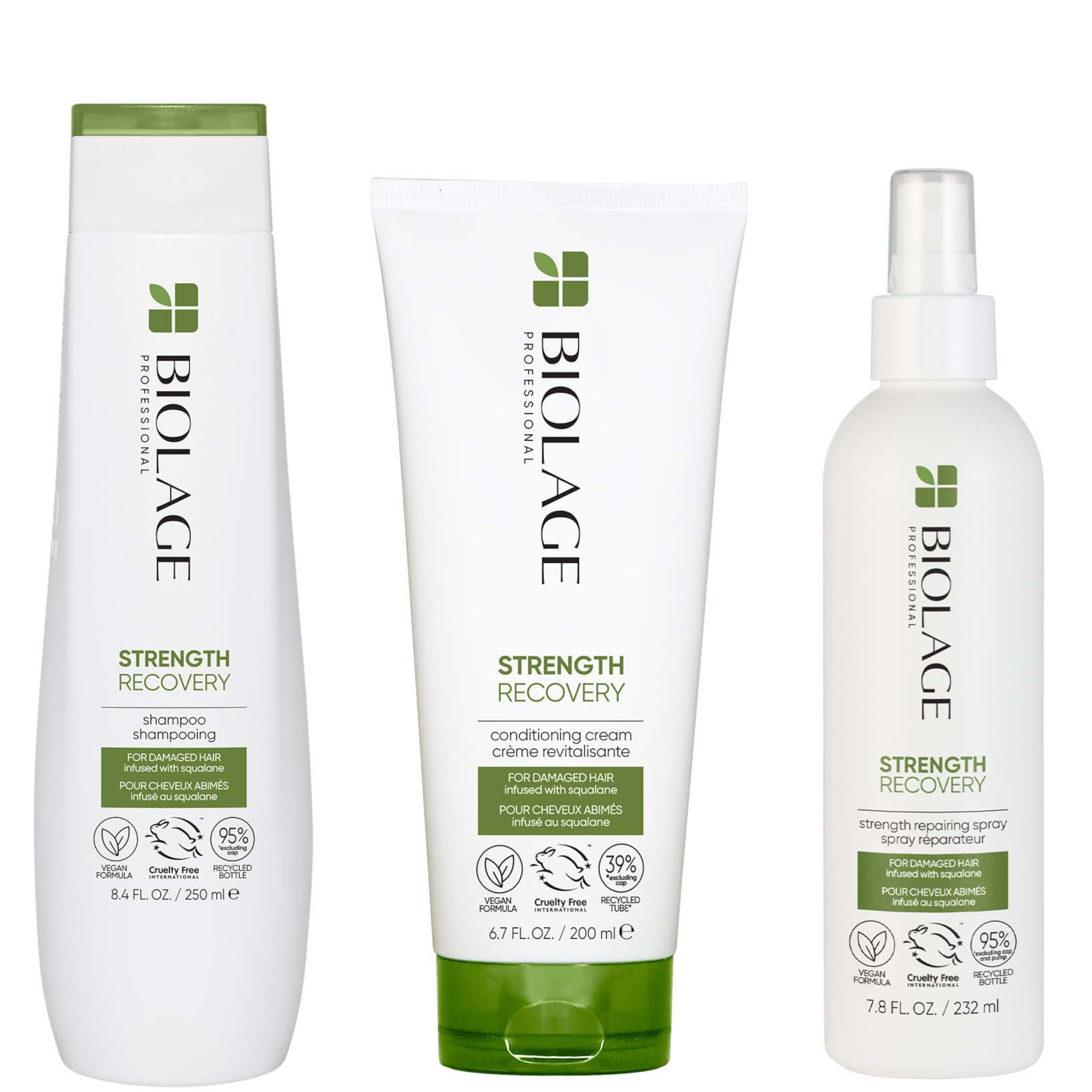 Biolage Professional Strength Recovery Cleansing Shampoo, Conditioner ...