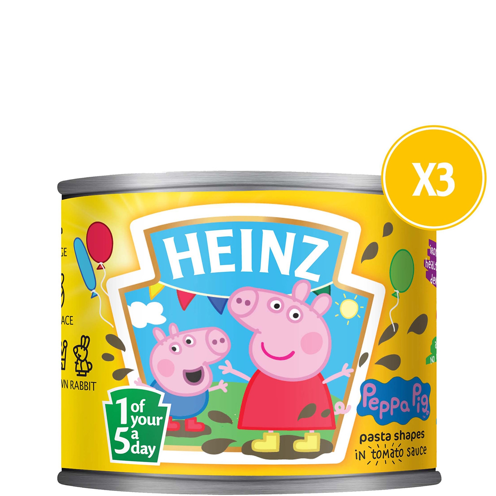 Heinz Peppa Pig Pasta Shapes 3x205g | Heinz To Home
