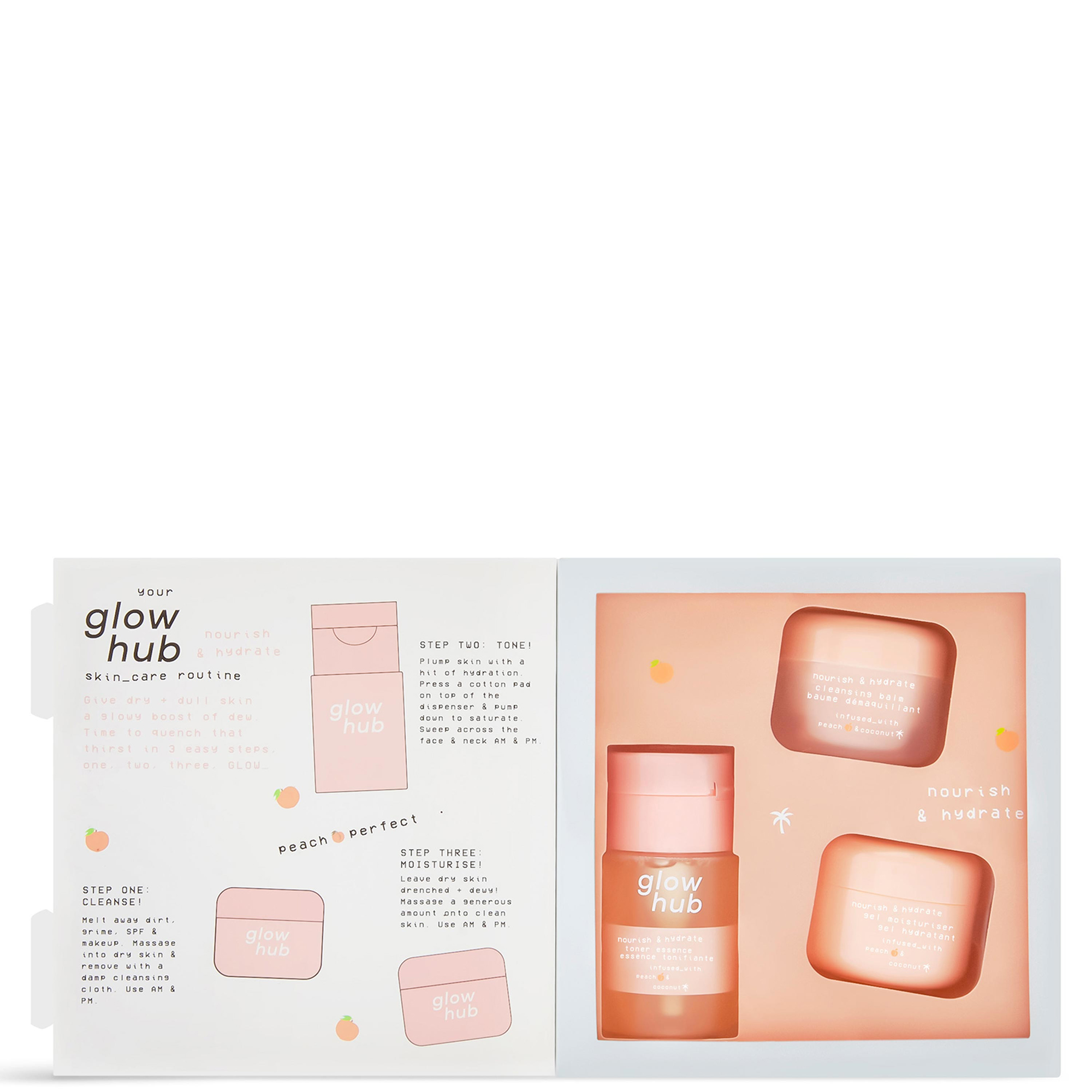 Glow Hub Nourish and Hydrate Discovery Set | LOOKFANTASTIC
