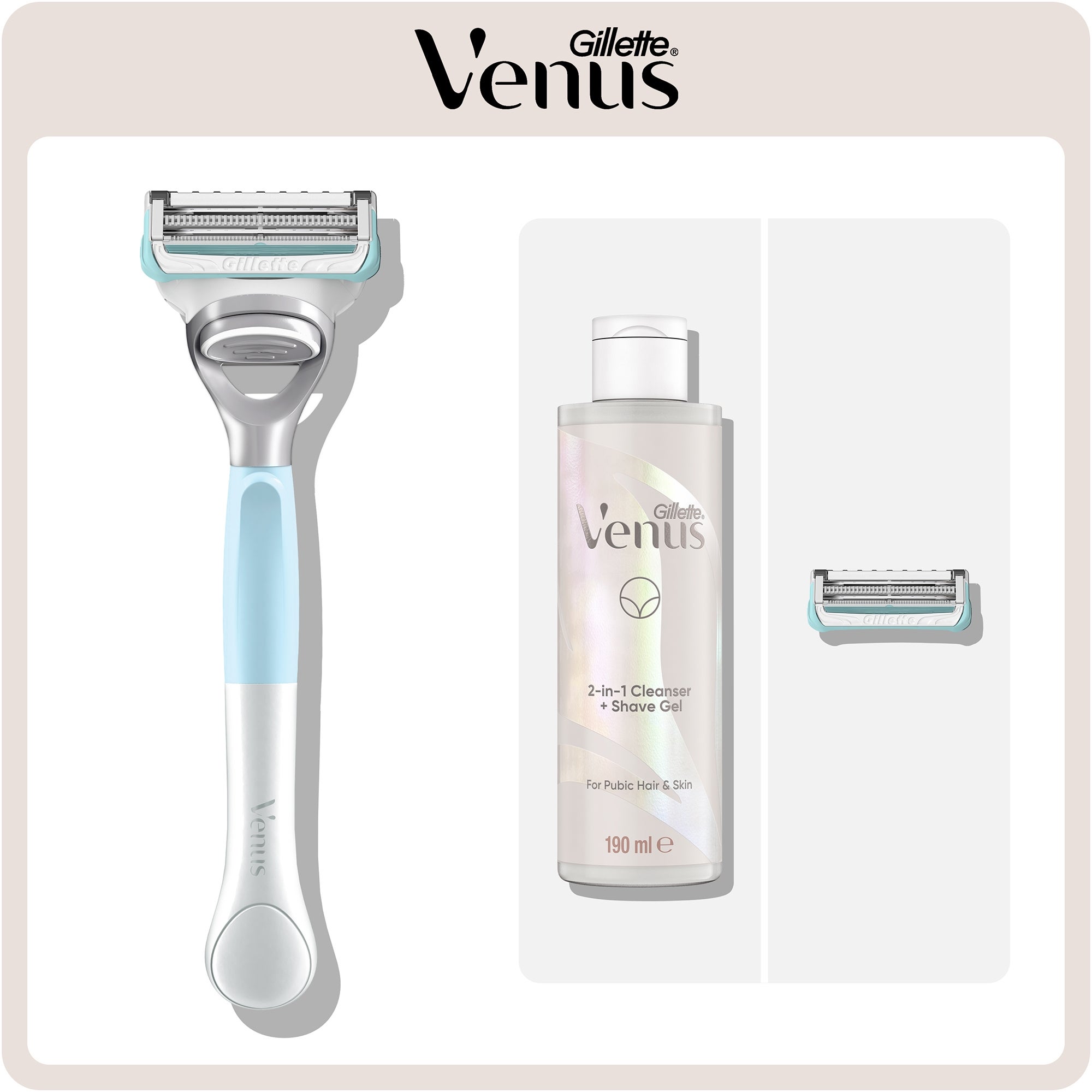 Venus Pubic Hair Skin Starter Kit