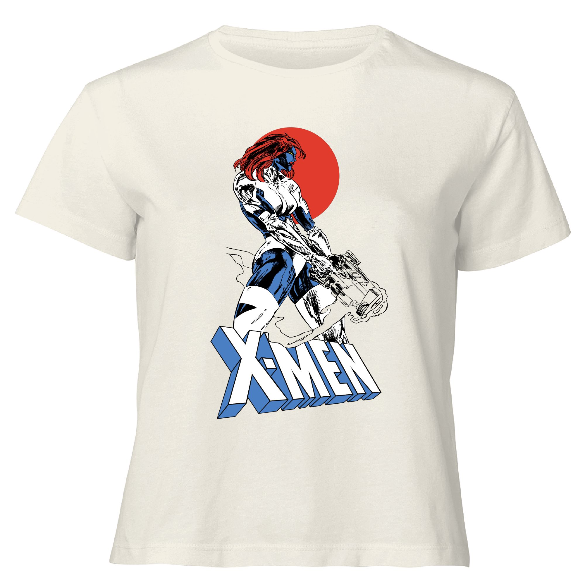 X-Men Mystique Women's Cropped T-Shirt - Cream - XS