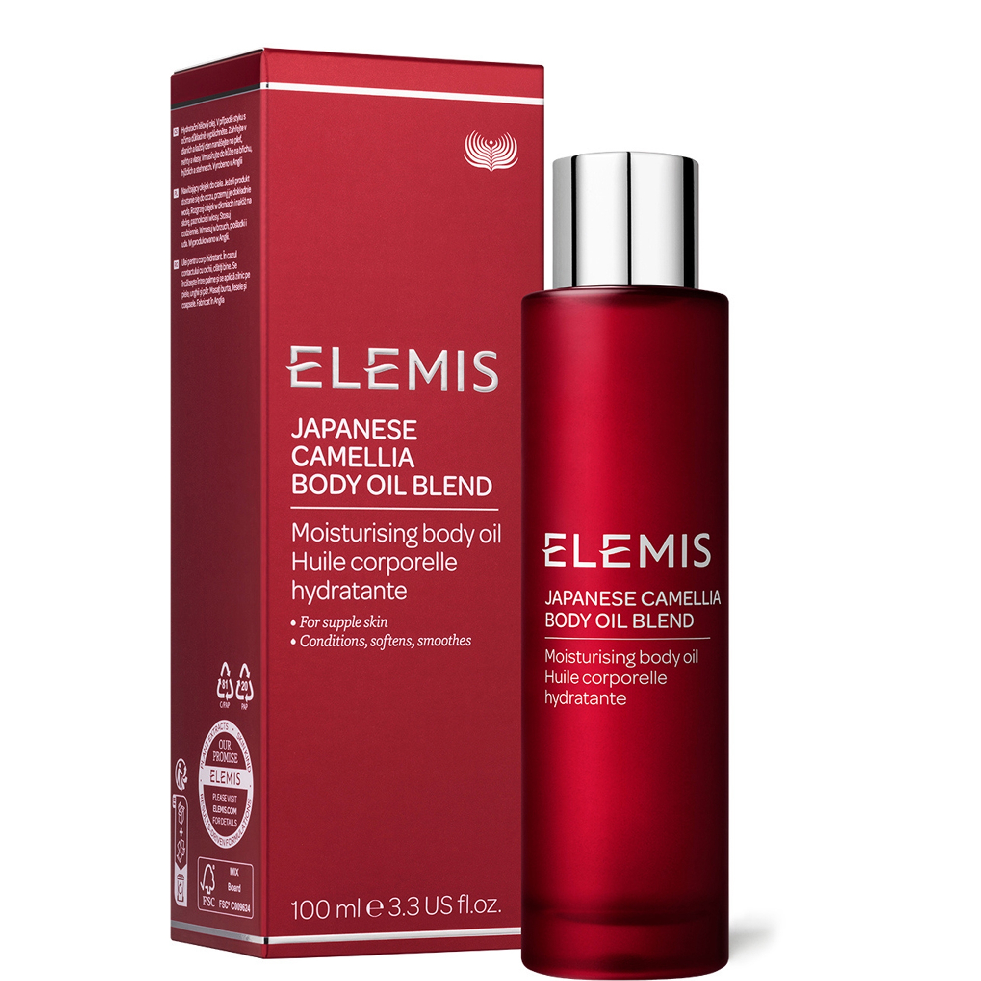 Elemis Japanese Camellia Body Oil 100ml | LOOKFANTASTIC