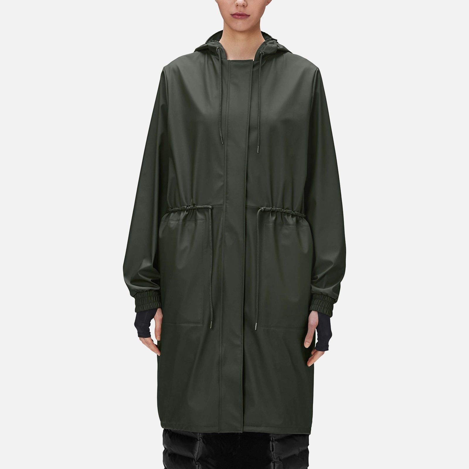 Rains String Coated-Shell Parka - XS | Coggles