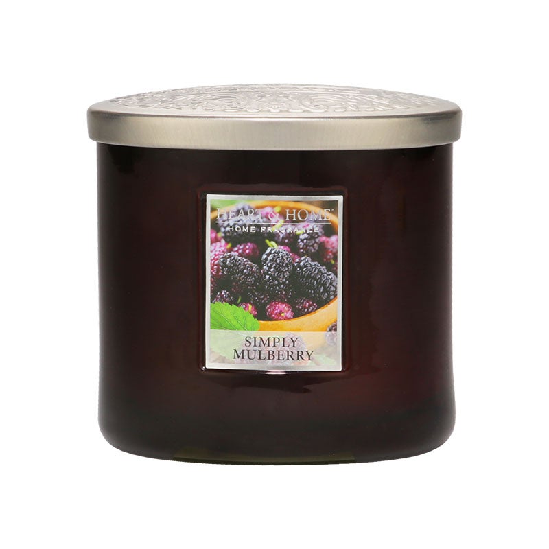 Heart & Home Elipse Candles Twin Wick Simply Mulberry 220g | Fragrance ...